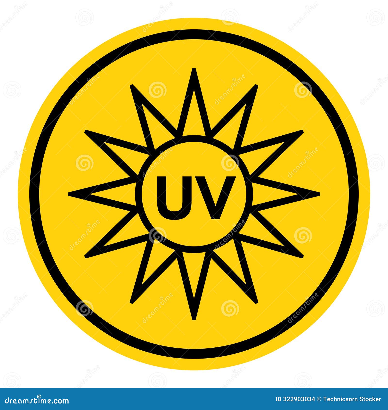 UV Light Symbol Sign, Vector Illustration, Isolate on White Background ...