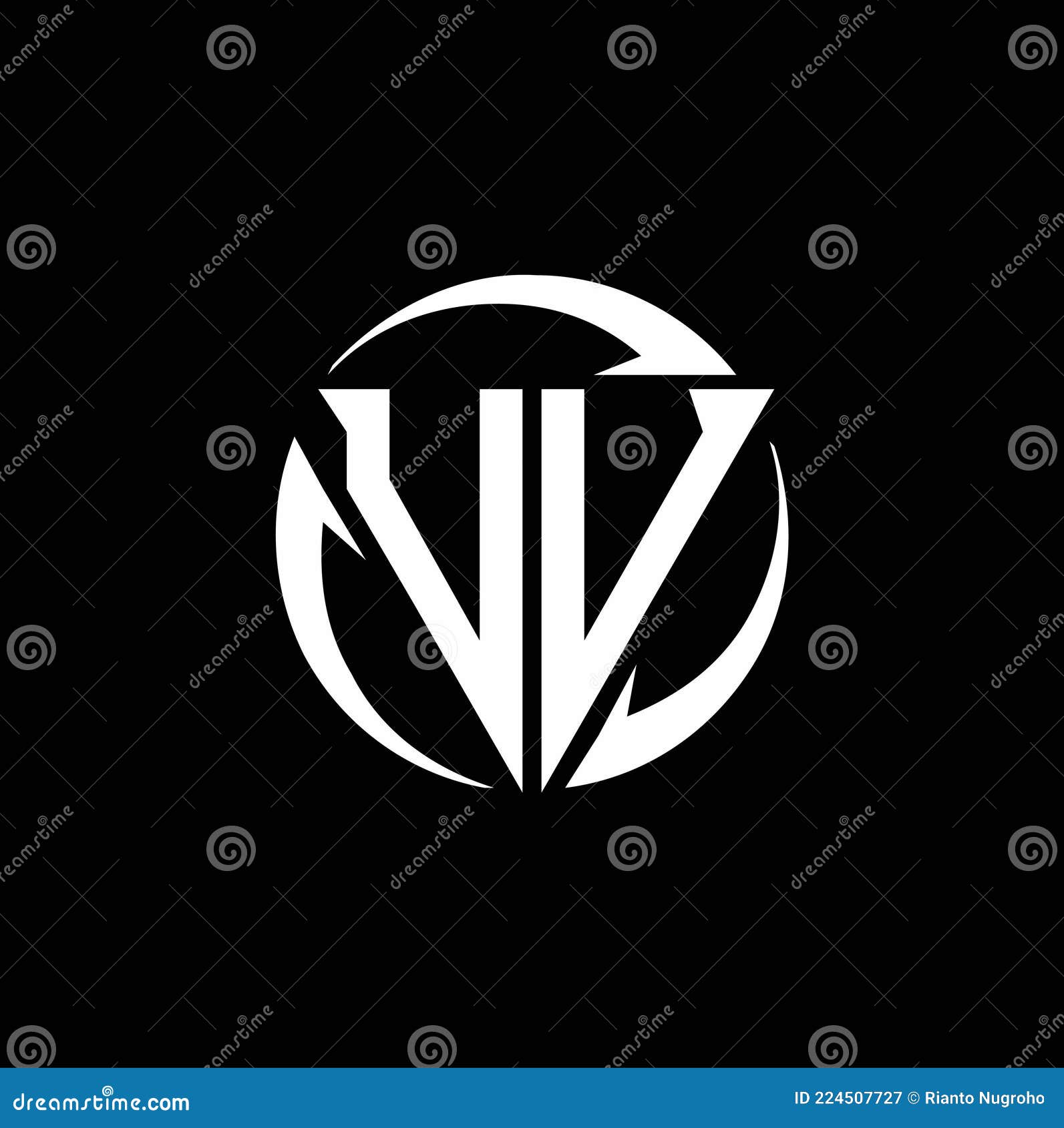 UV Logo Monogram Design Template Stock Vector - Illustration of emblem ...
