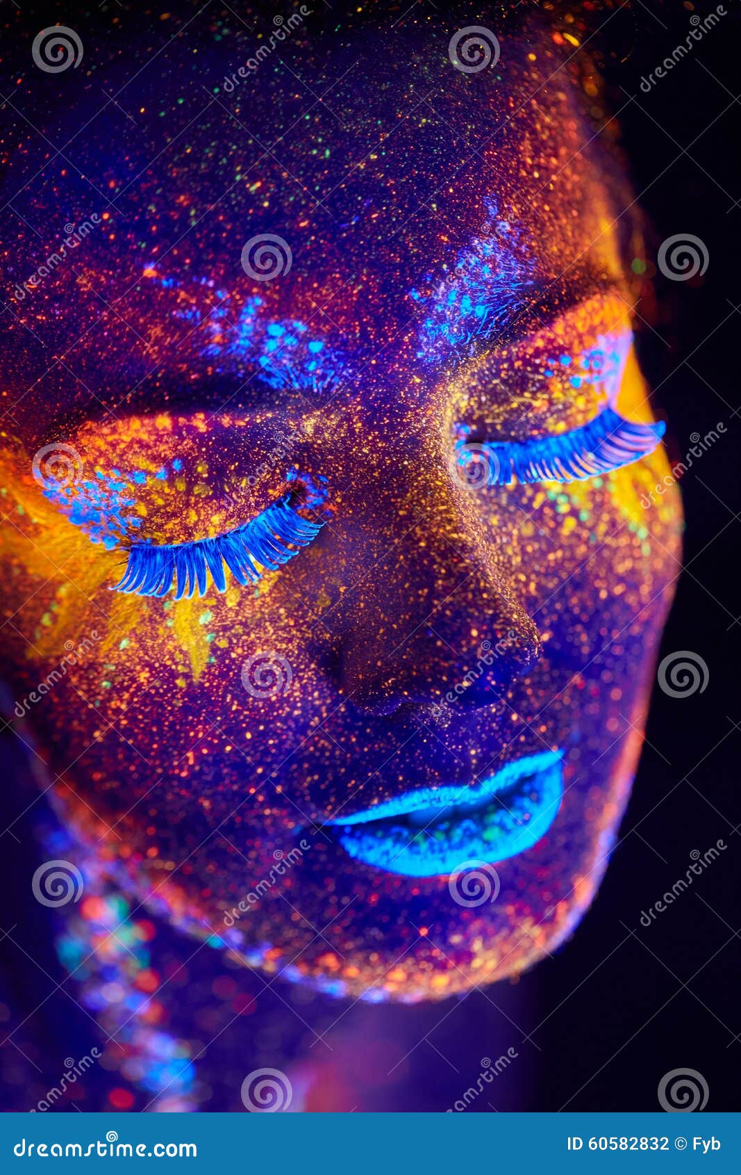 UV portrait stock photo. Image of face, beauty, studio - 60582832