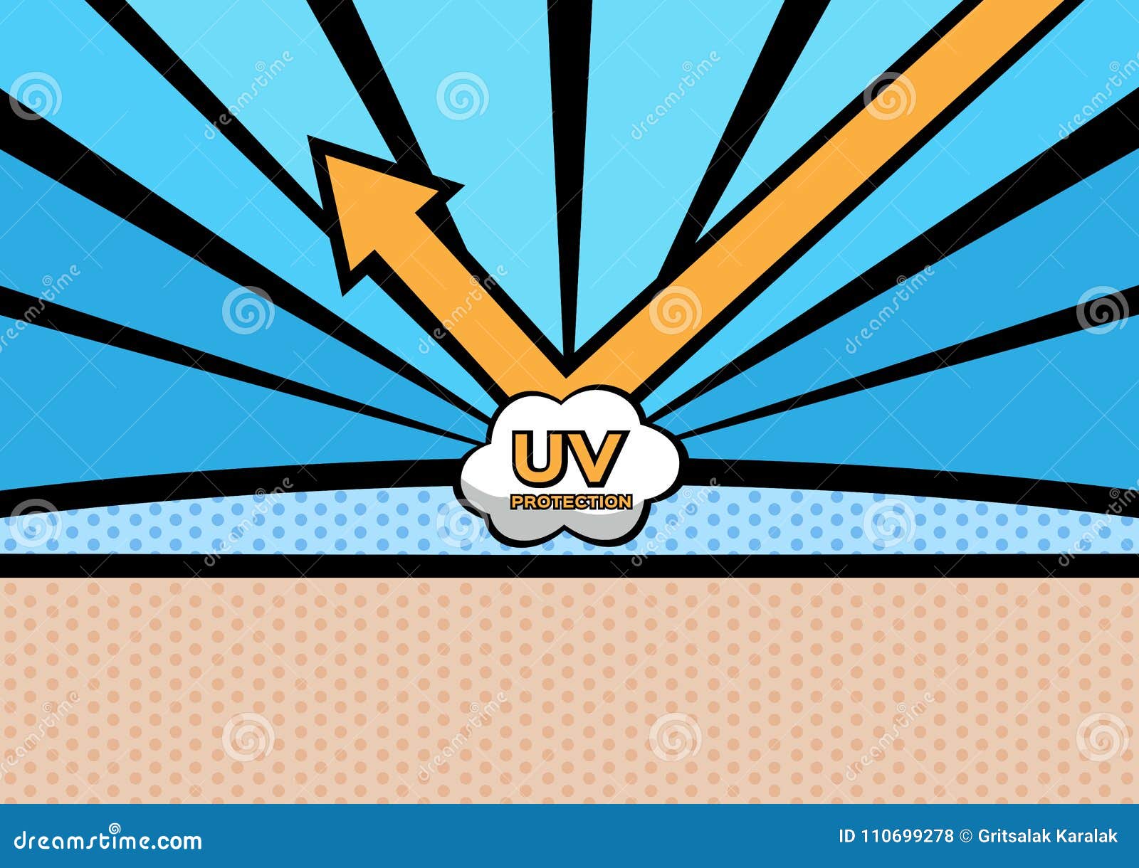 UV Protection For Skin Line And Silhouette Black Icon Set. Skin Protect ...