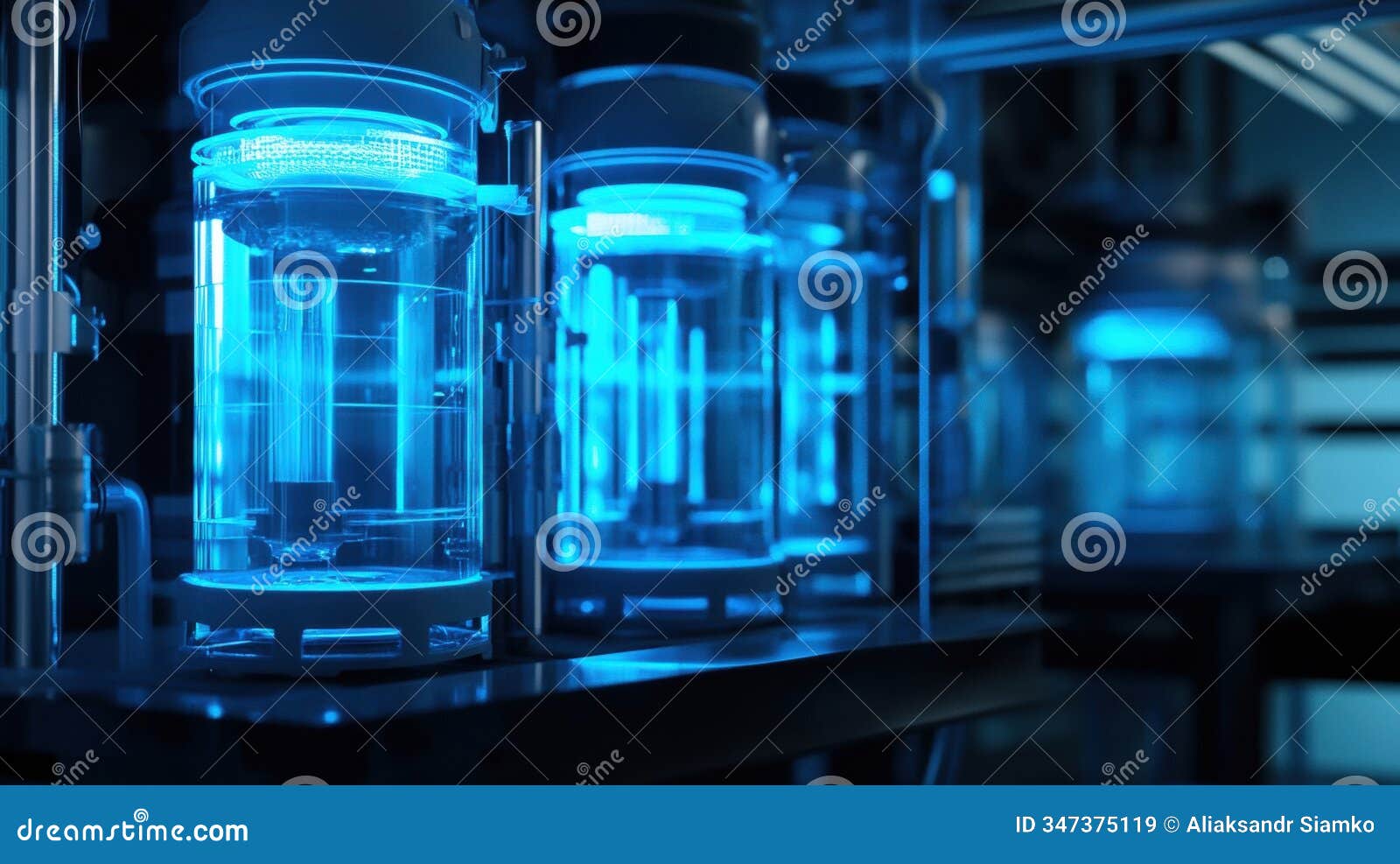UV Sterilization Visualized within Water Purification System Setup ...
