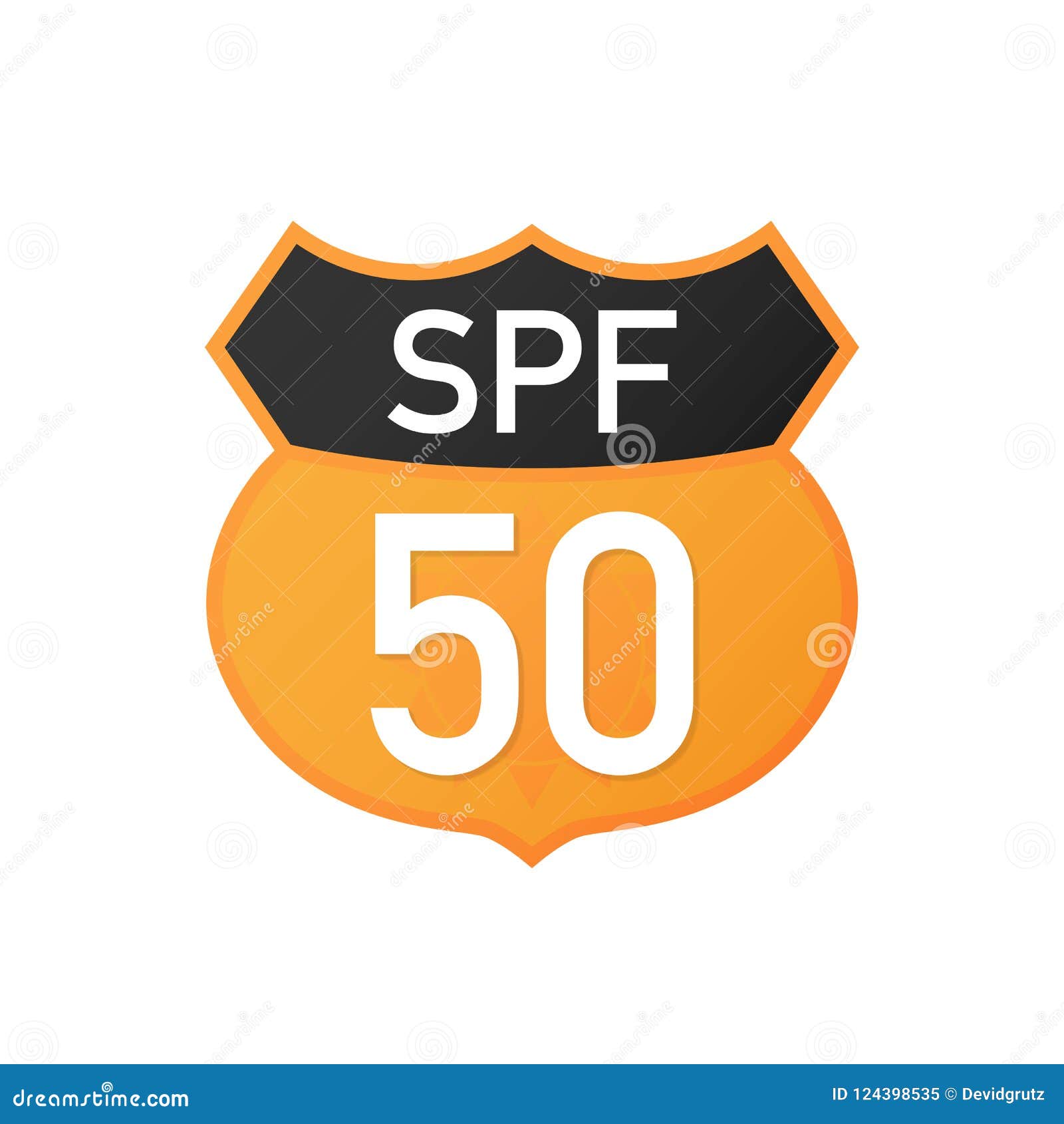 UV, Sun Protection SPF 50 Vector Icon on White Background. Vector ...