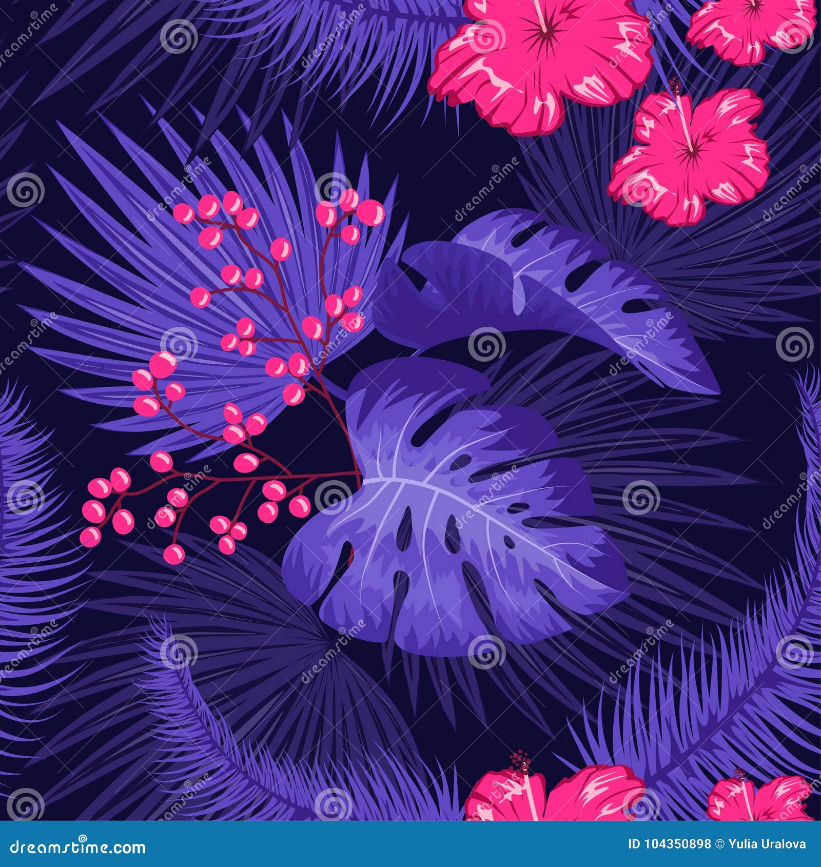 UV Ultra Violet Luminous Neon Light Effect Pattern. Vector Illustration ...