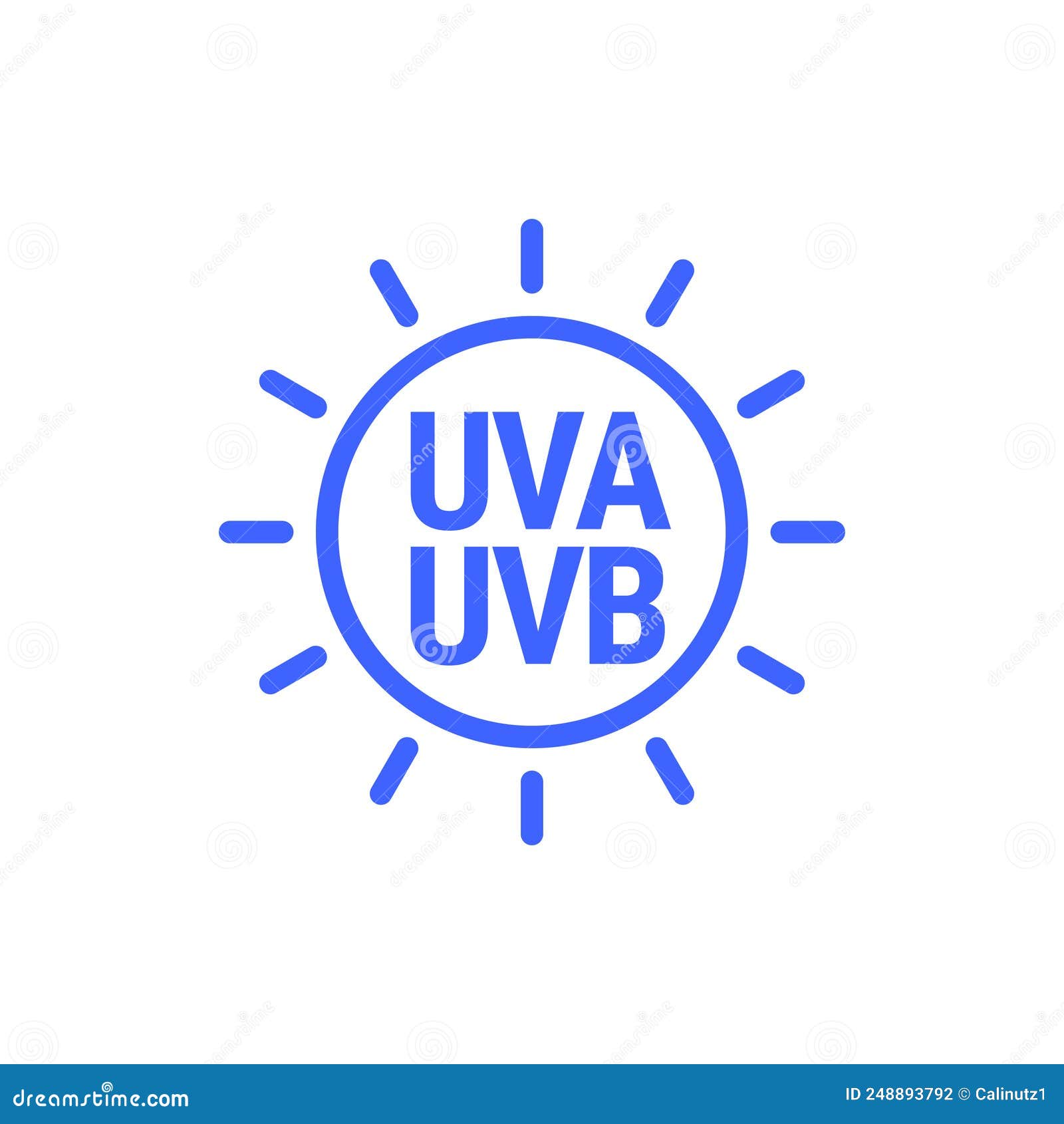 UV Ultraviolet Light Vector Icon Badge Stock Vector - Illustration of ...