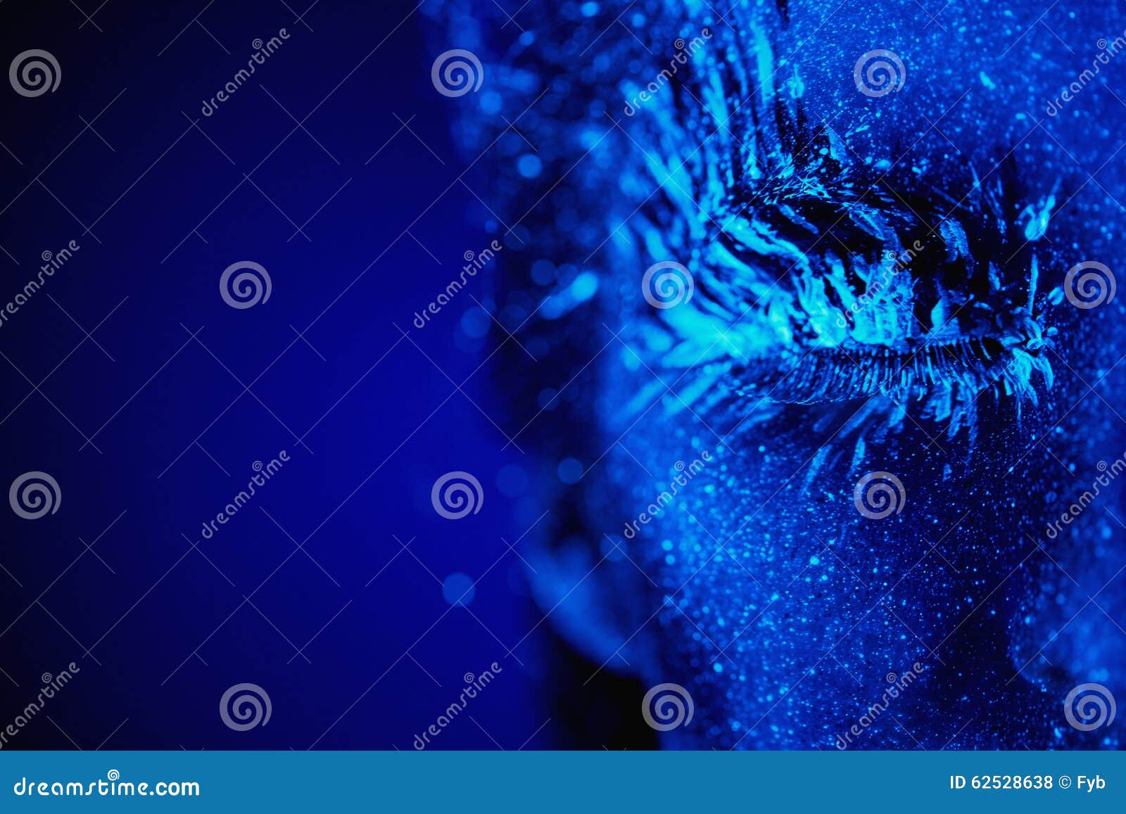 Uv winter portrait stock photo. Image of dark, glow, glowing - 62528638