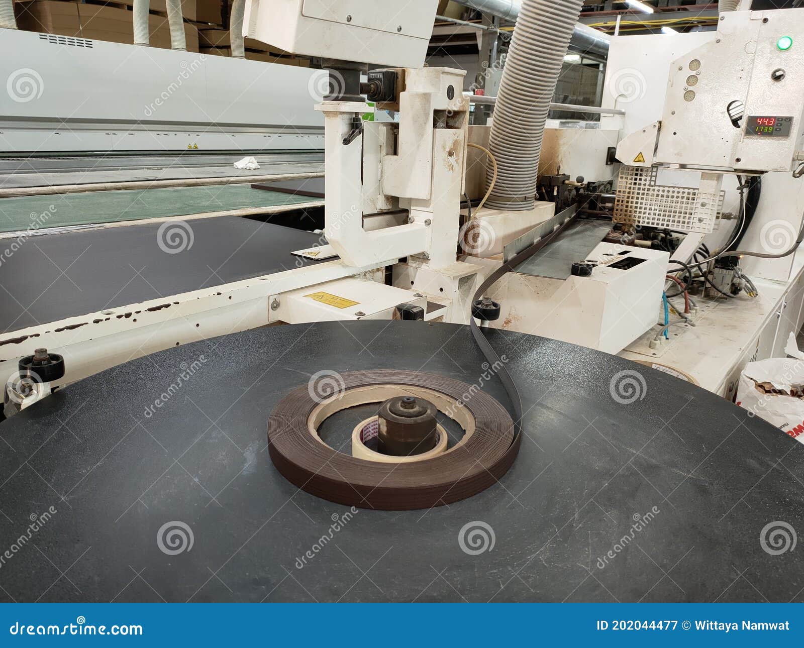 Uv wood coating machine stock image. Image of design - 202044477