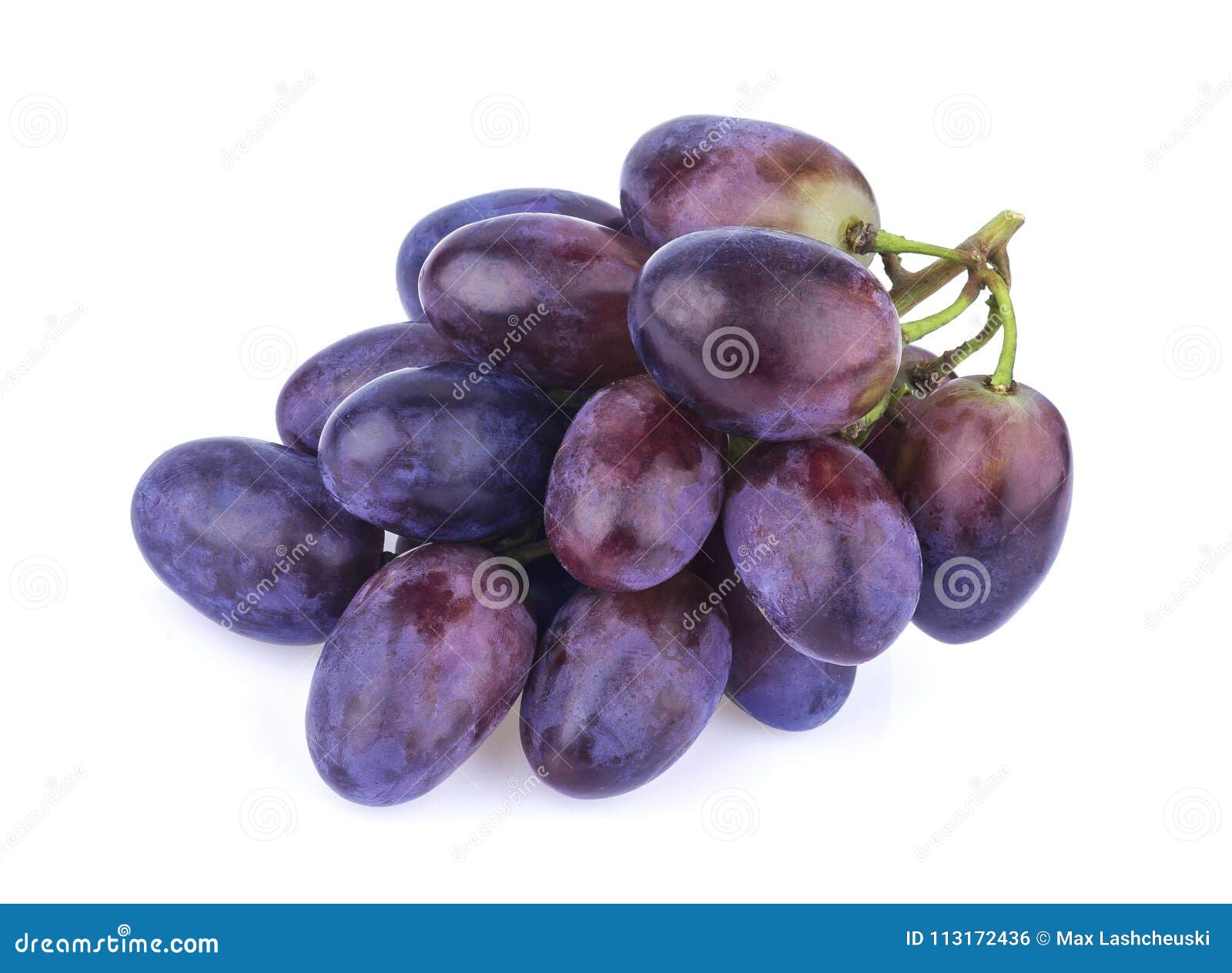 Uva Negra Aislada En El Fondo Blanco Foto de archivo - Imagen de fruta ...