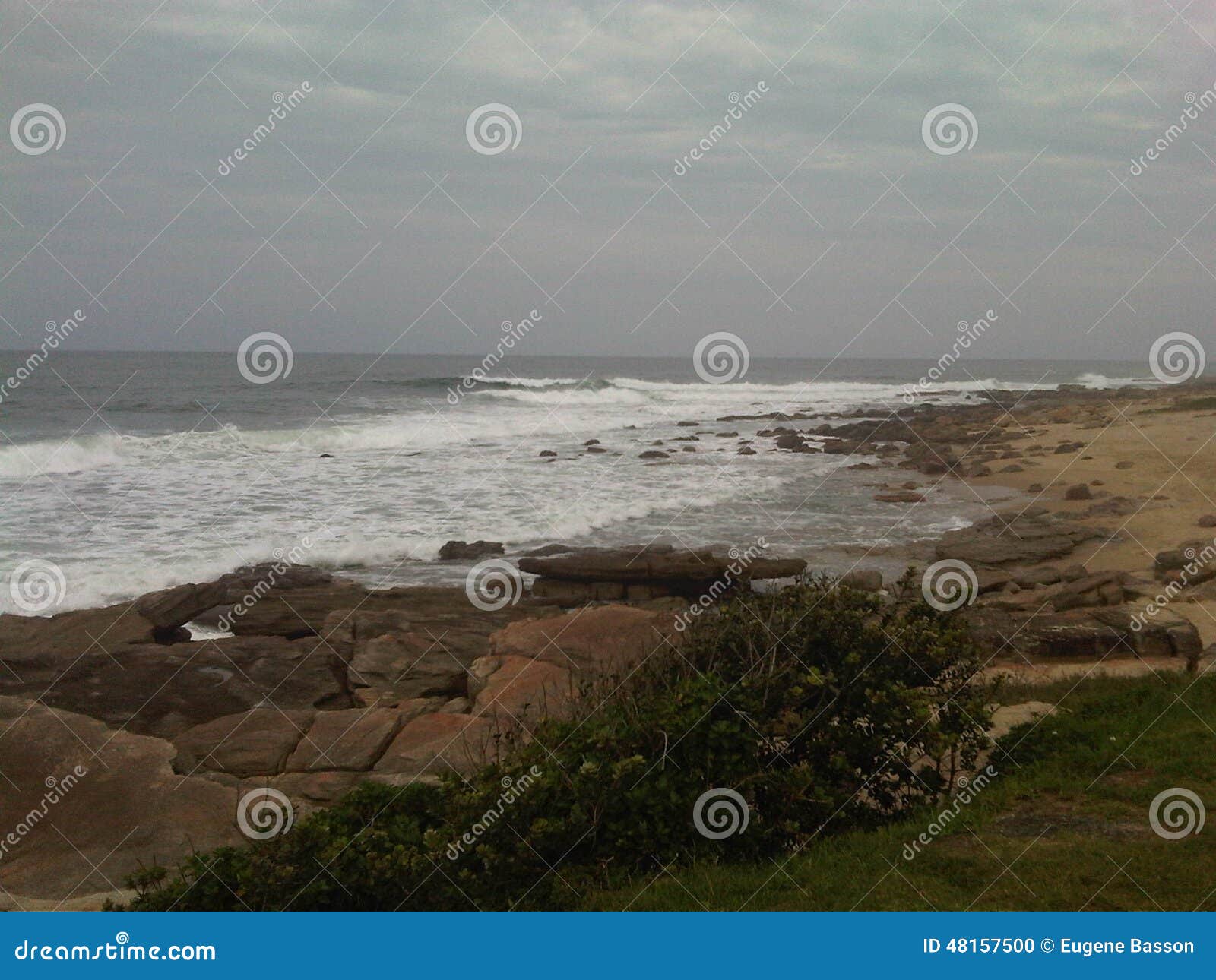 Uvongo stock photo. Image of africa, uvongo, cloudy, south - 48157500
