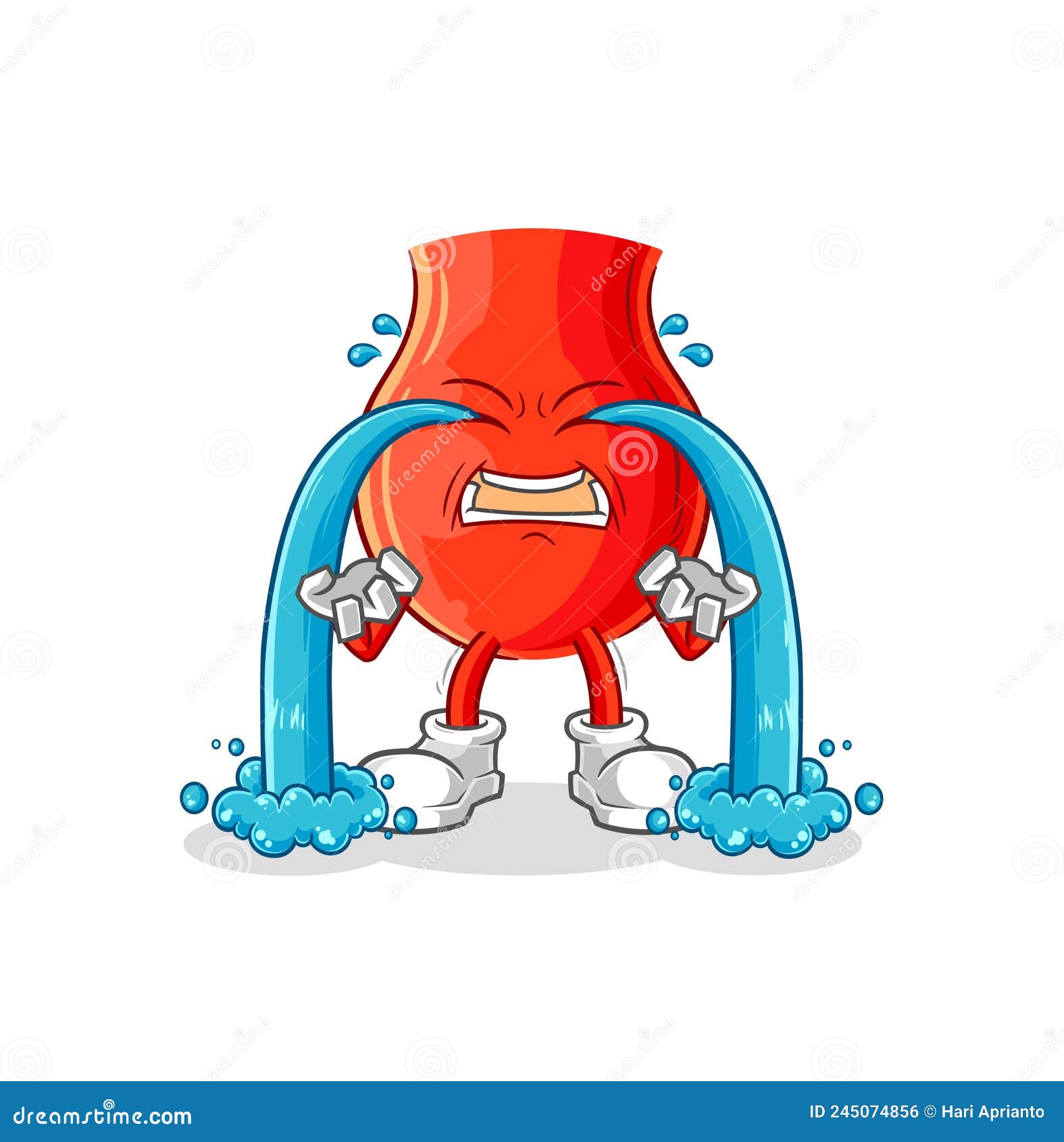 Uvula Crying Illustration. Character Vector Stock Vector - Illustration ...
