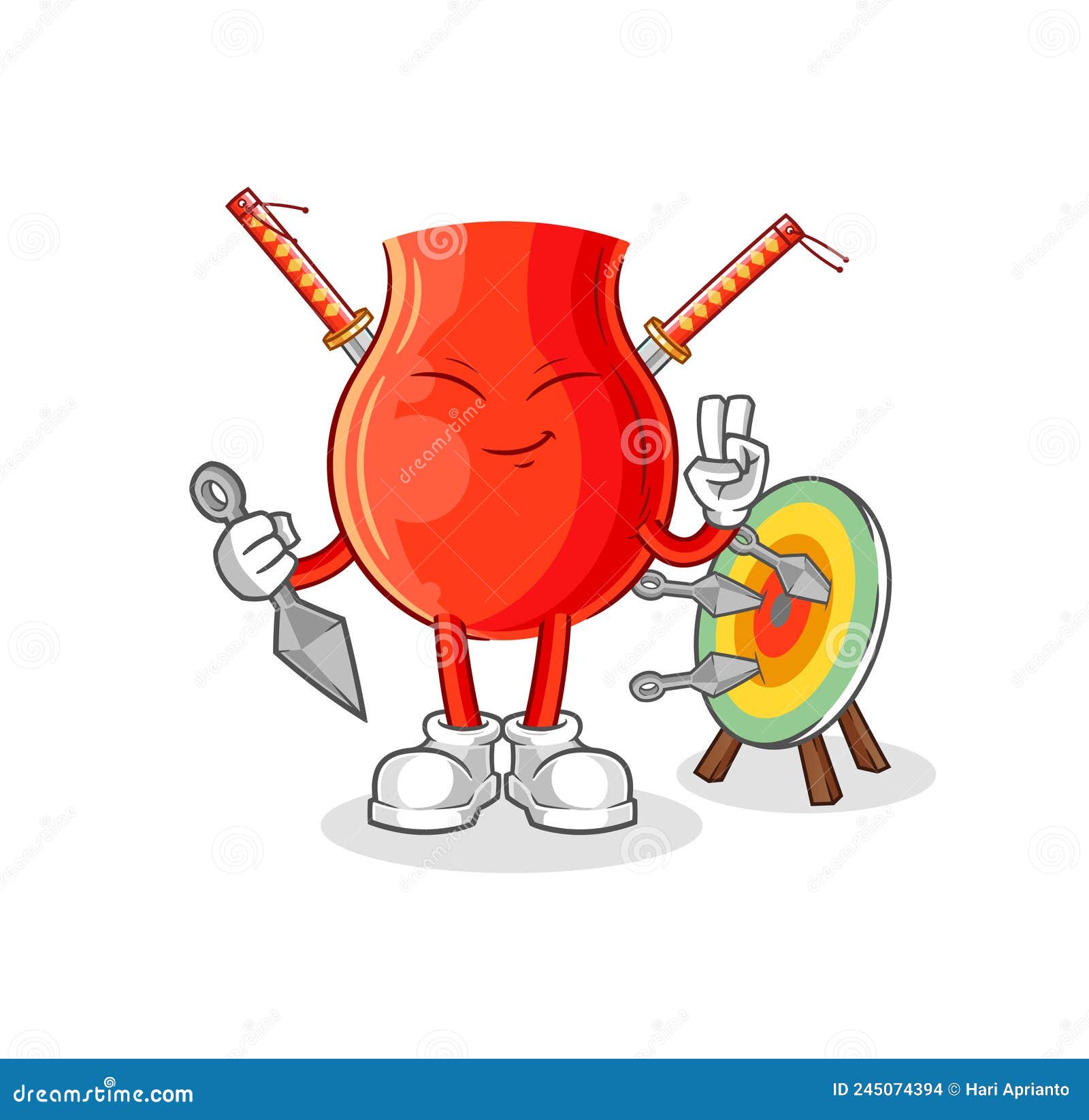 Uvula Ninja Cartoon. Character Vector Stock Photography | CartoonDealer ...