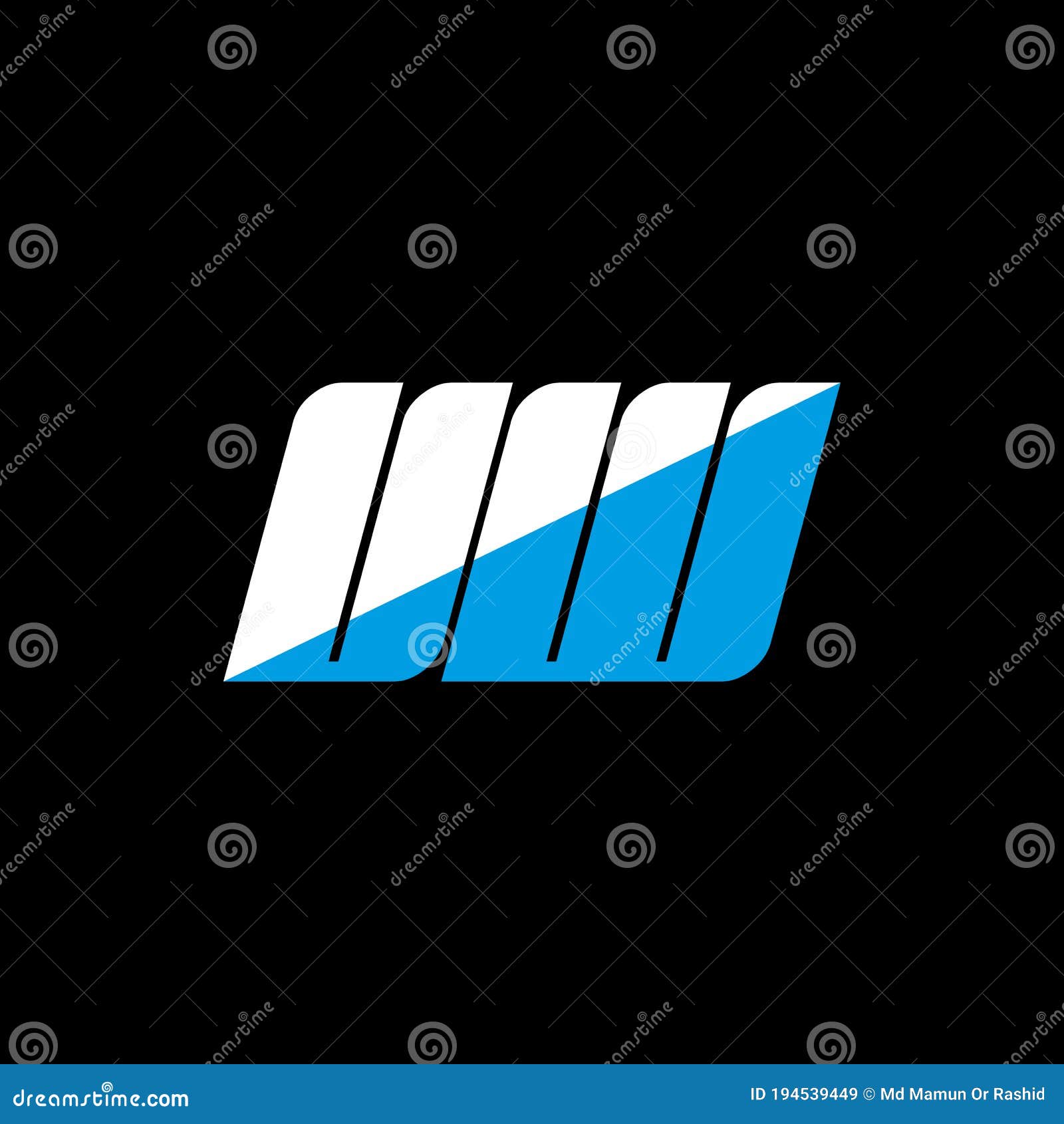 UW Letter Logo Design on Black Background. UW Creative Initials Letter ...