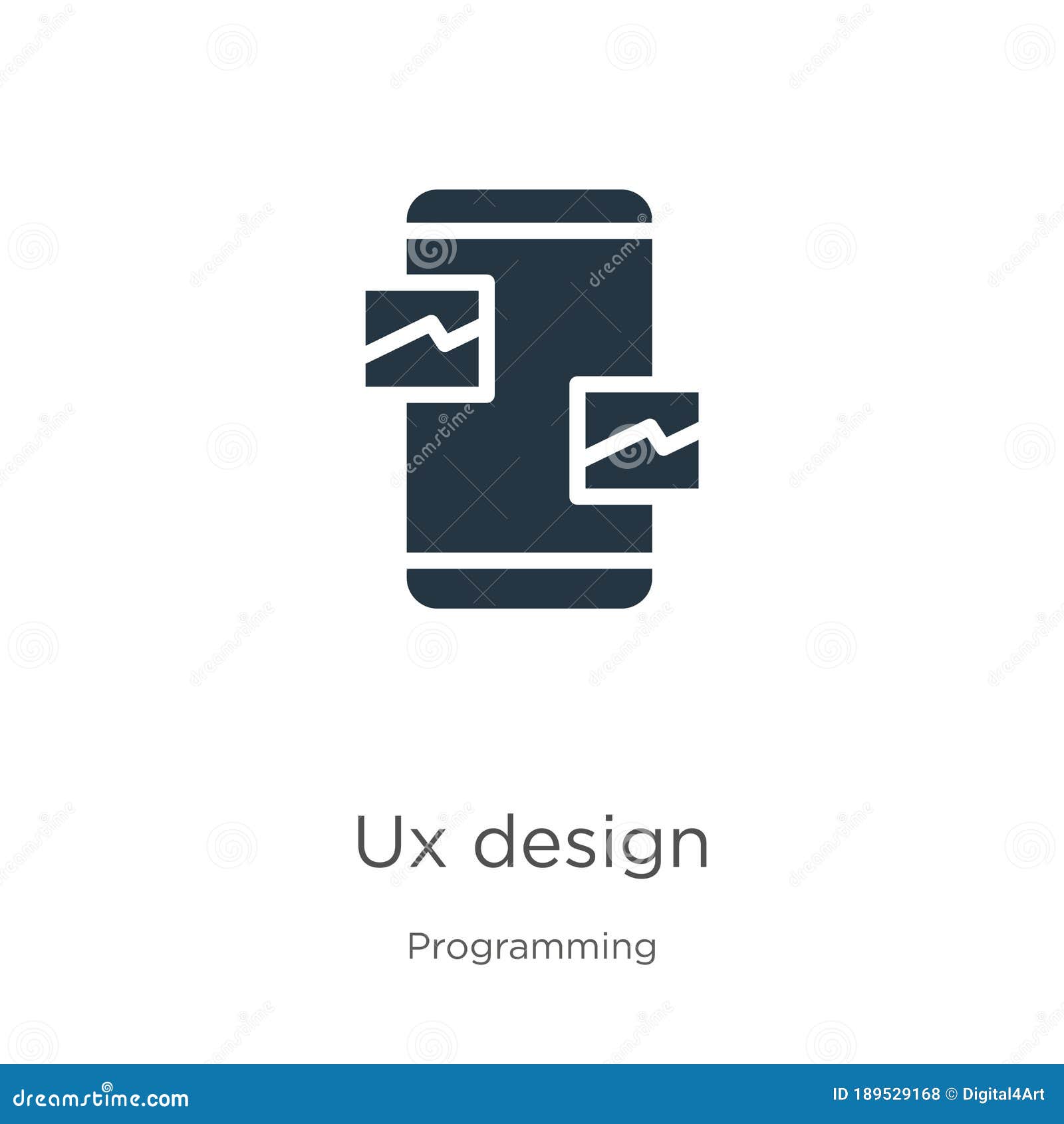 Ux Design Icon Vector. Trendy Flat Ux Design Icon from Programming ...