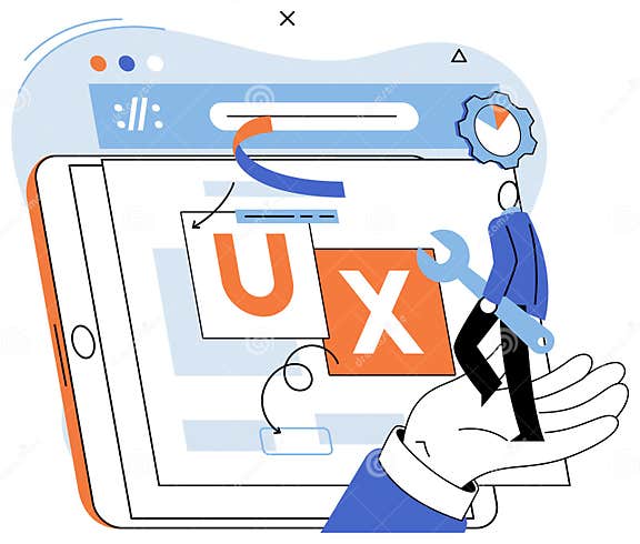 UX Design Metaphor. UX, Torchbearer Illuminating Path To Efficient User ...