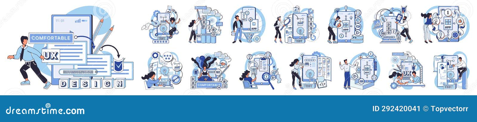 UX Design Metaphor. User Interface, Touchpoint between Software and Its ...