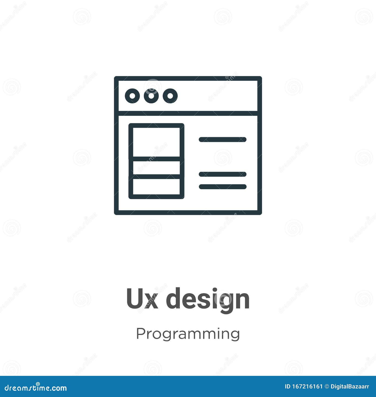 Ux Design Outline Vector Icon. Thin Line Black Ux Design Icon, Flat ...