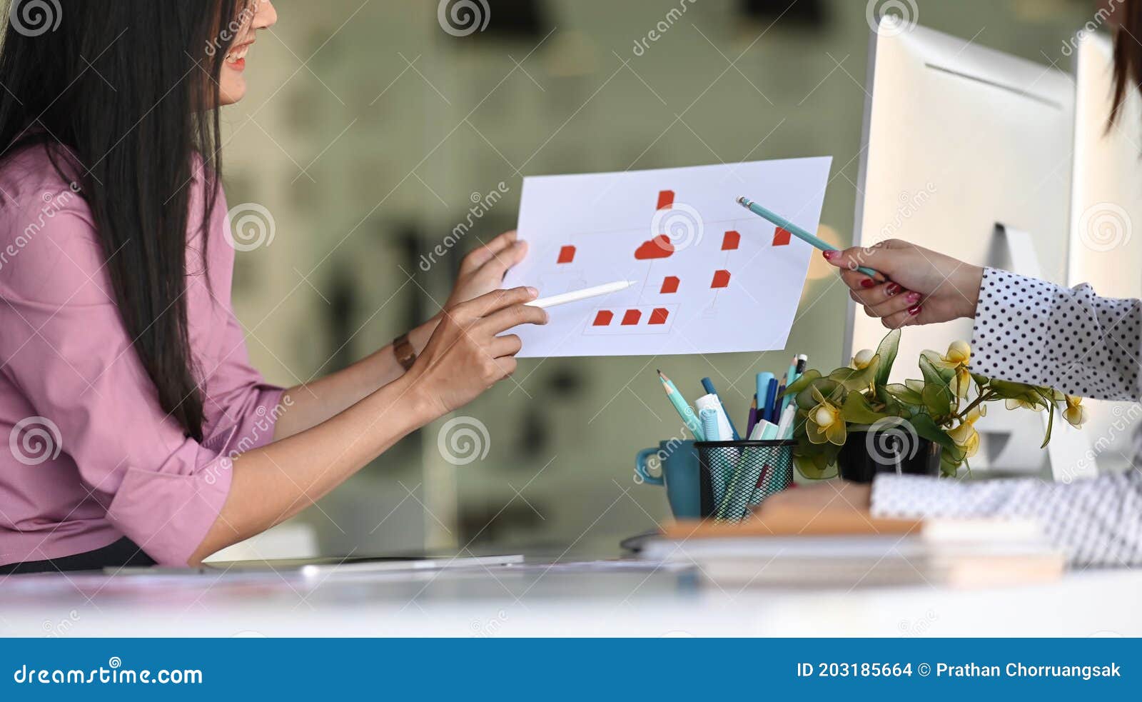 Ux Developer And Ui Designer Brainstorming About Mobile App Interface