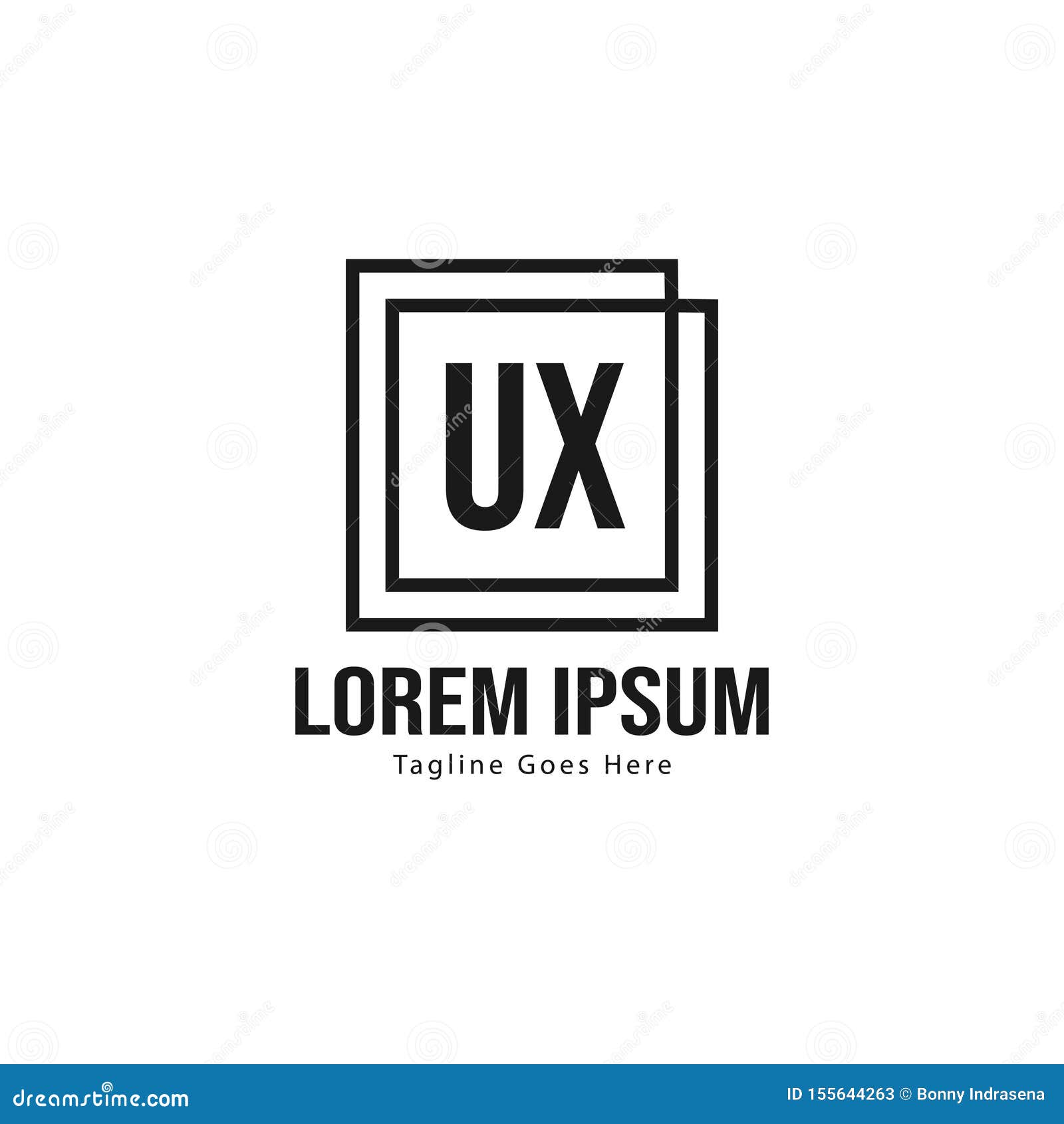 UX Letter Logo Design. Creative Modern UX Letters Icon Illustration ...