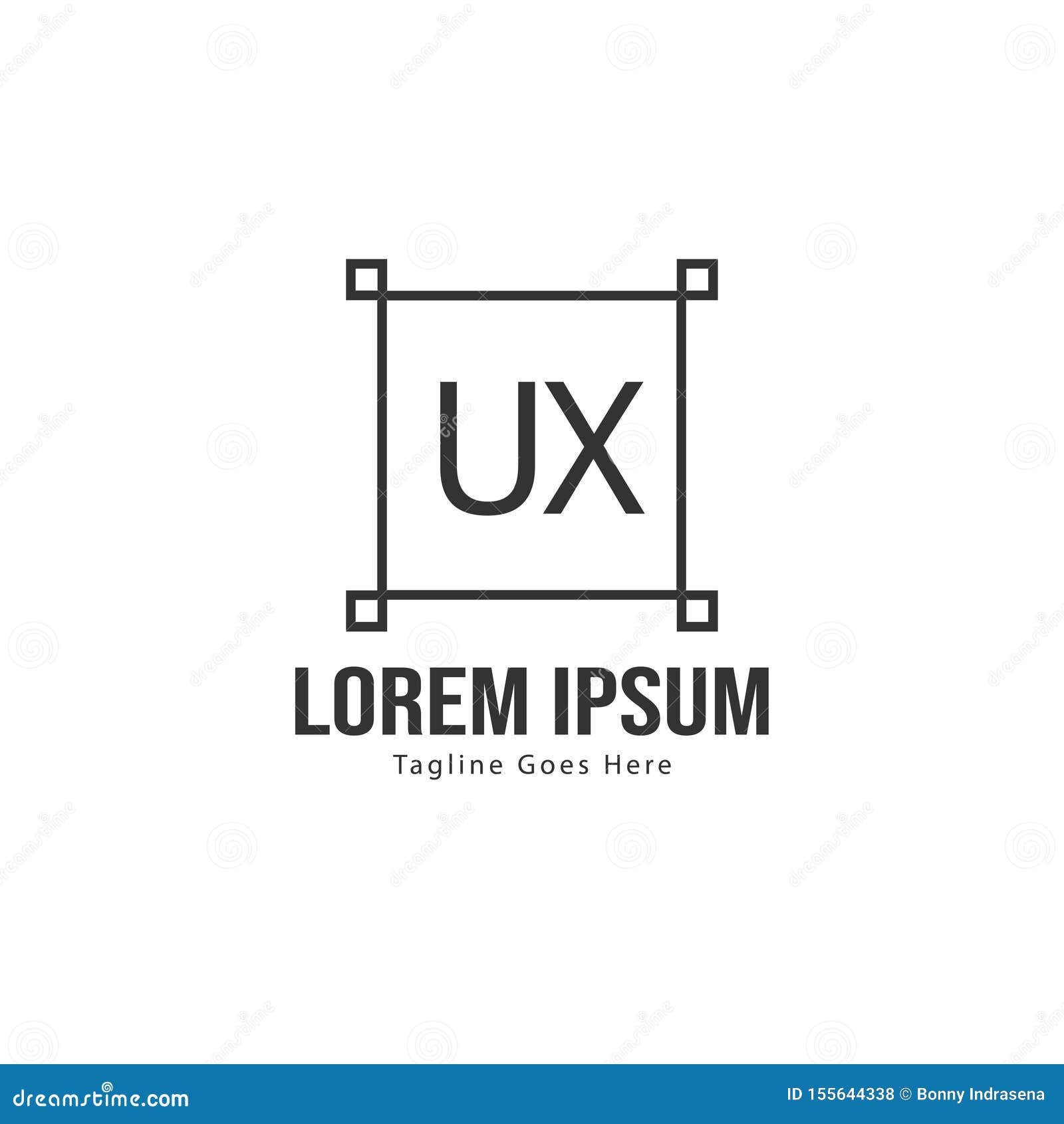 UX Letter Logo Design. Creative Modern UX Letters Icon Illustration ...