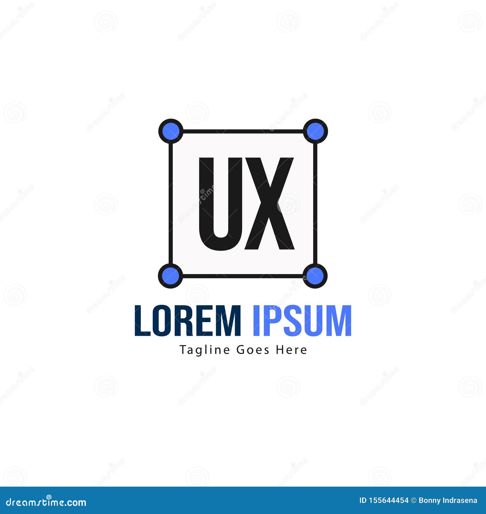 UX Letter Logo Design. Creative Modern UX Letters Icon Illustration ...