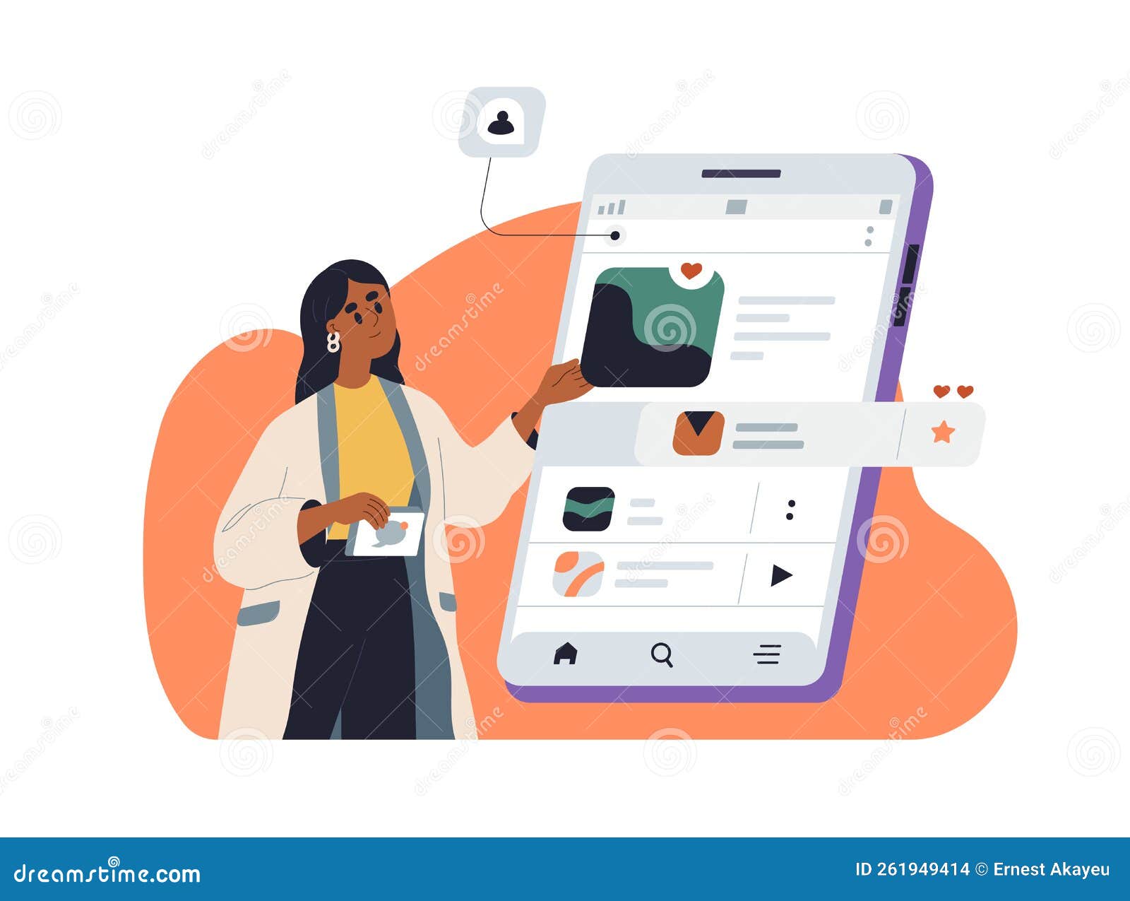 UX UI Designer Creating Mobile Application Interface. Developer Building Digital App Design on ...
