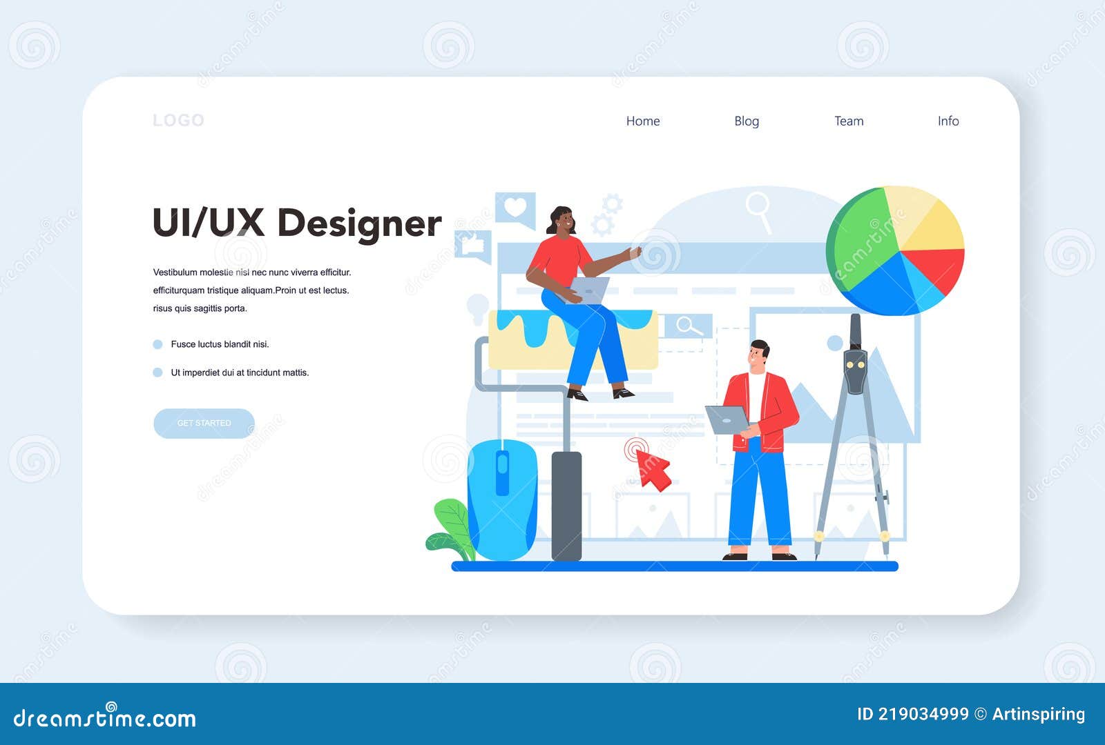 UX UI Designer Web Banner or Landing Page. App Interface Improvement ...