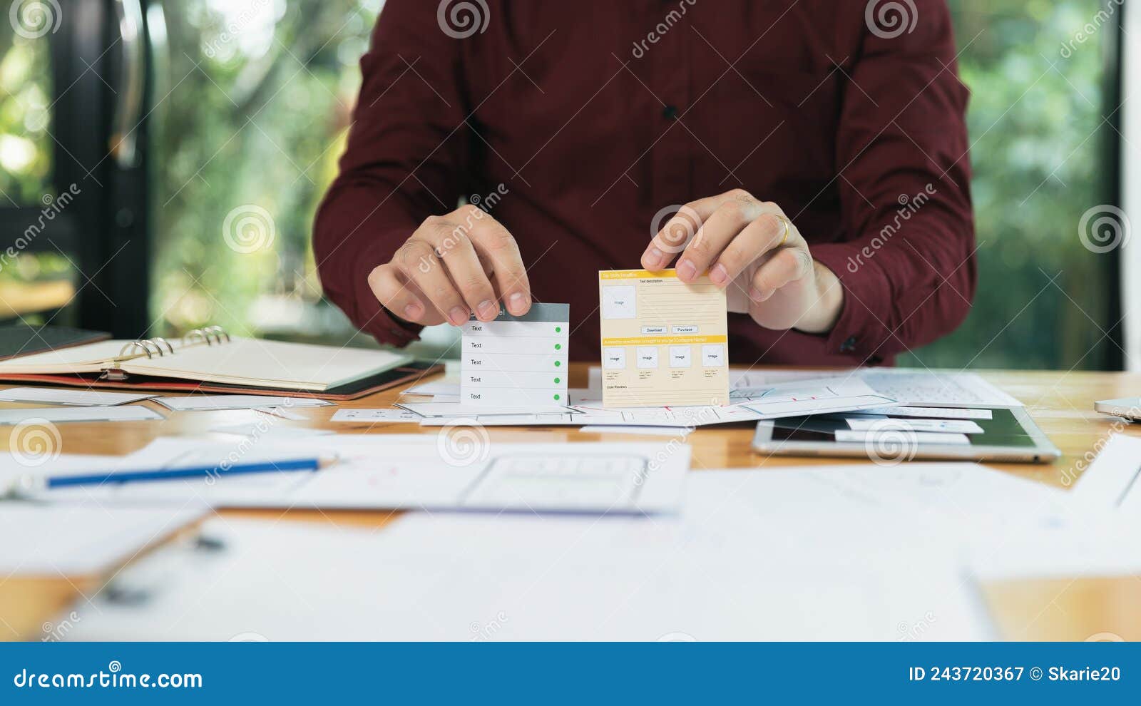 UX or UI Designers Designing on Digital Tablet and Smartphone ...