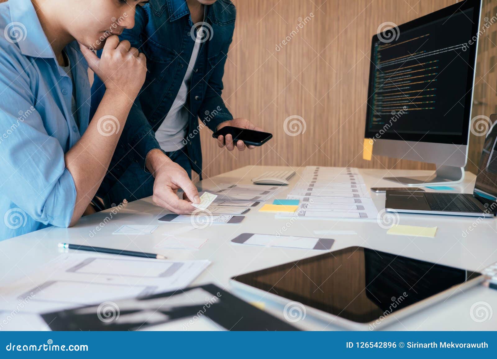UX UI and Programming Development Technology. Stock Photo - Image of javascript, program: 126542896