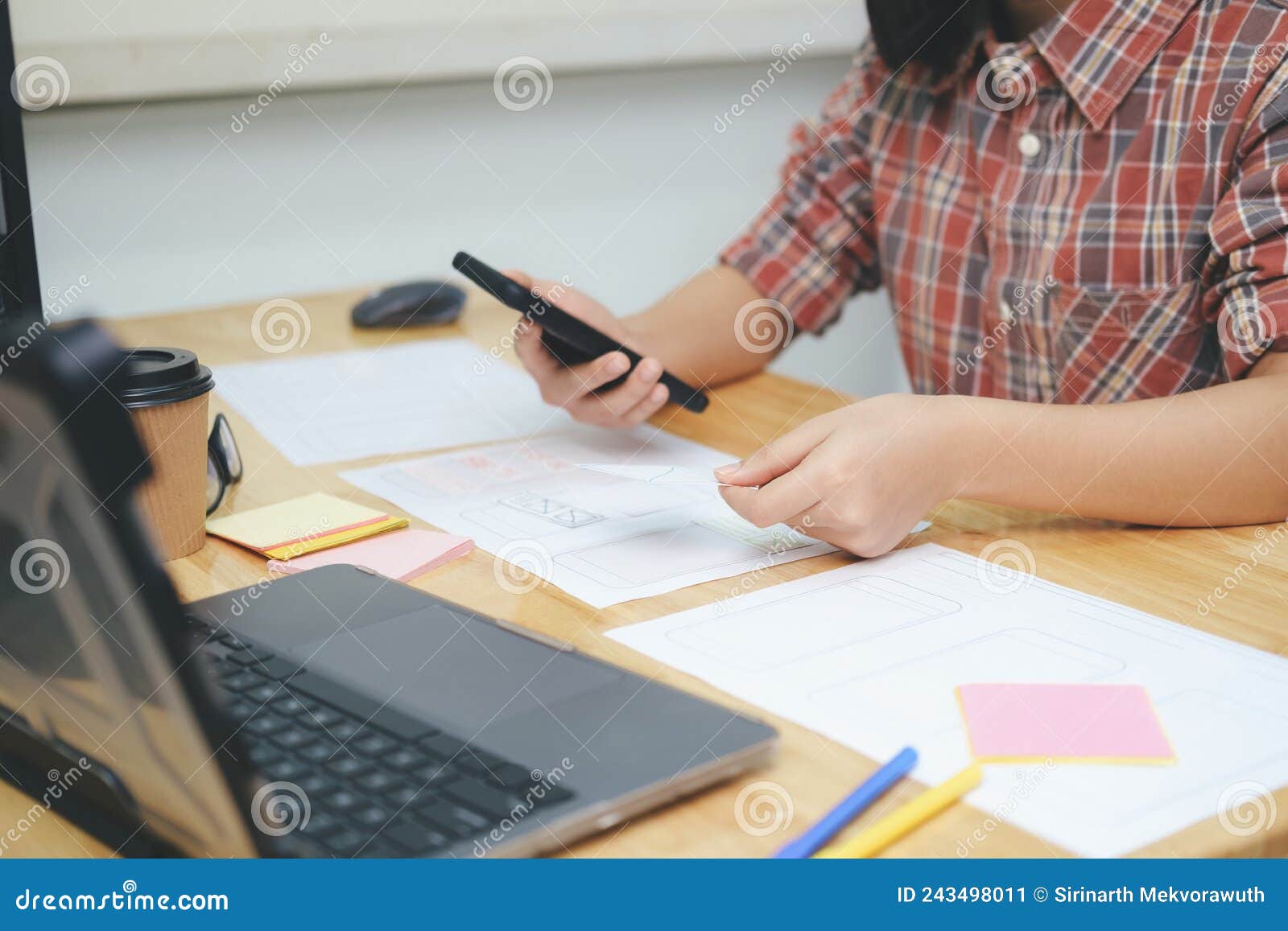 UX UI and Programming Development Technology. Stock Image - Image of ...