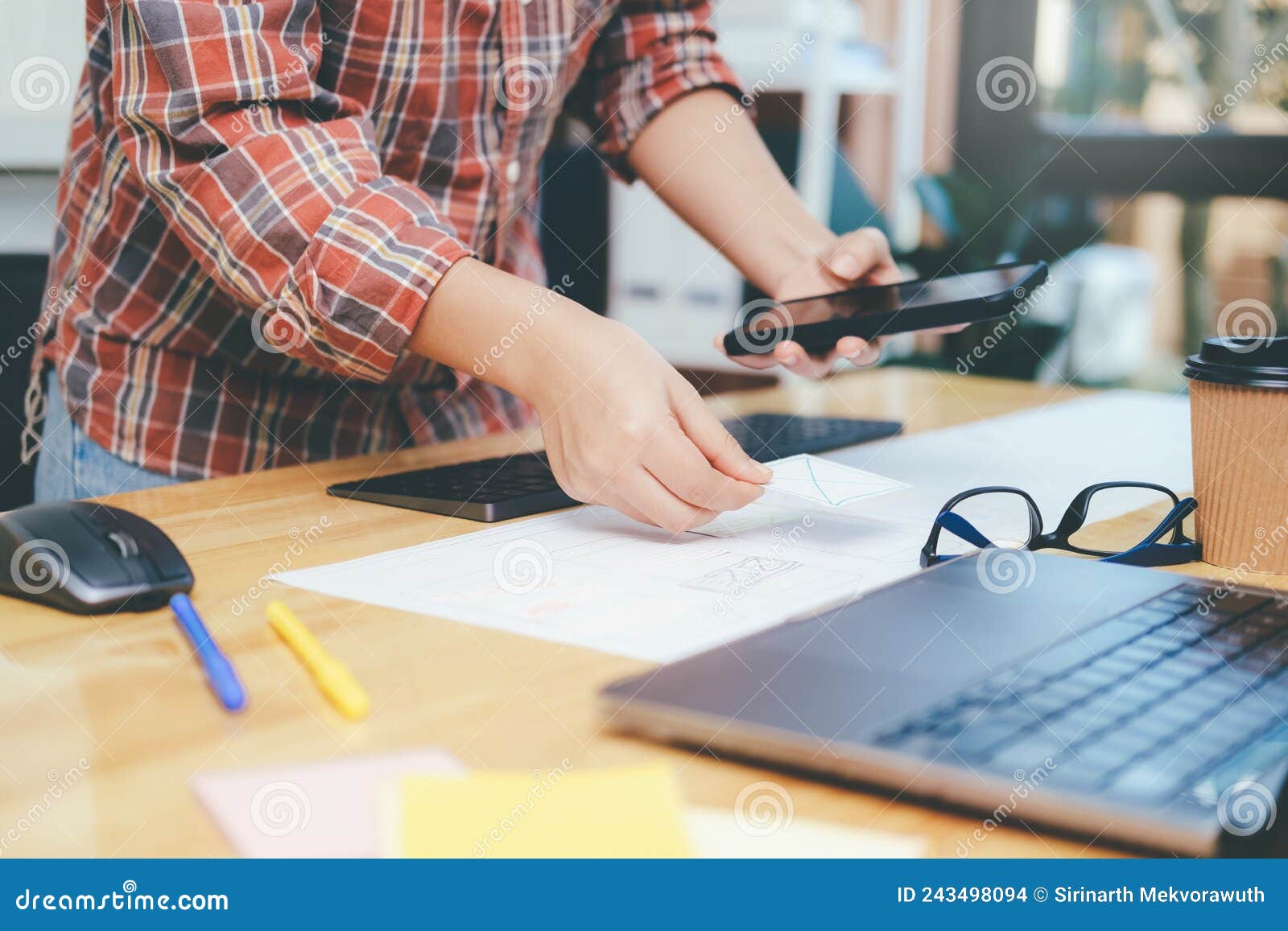 UX UI and Programming Development Technology. Stock Photo - Image of ...