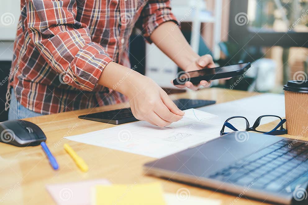 UX UI and Programming Development Technology. Stock Photo - Image of ...
