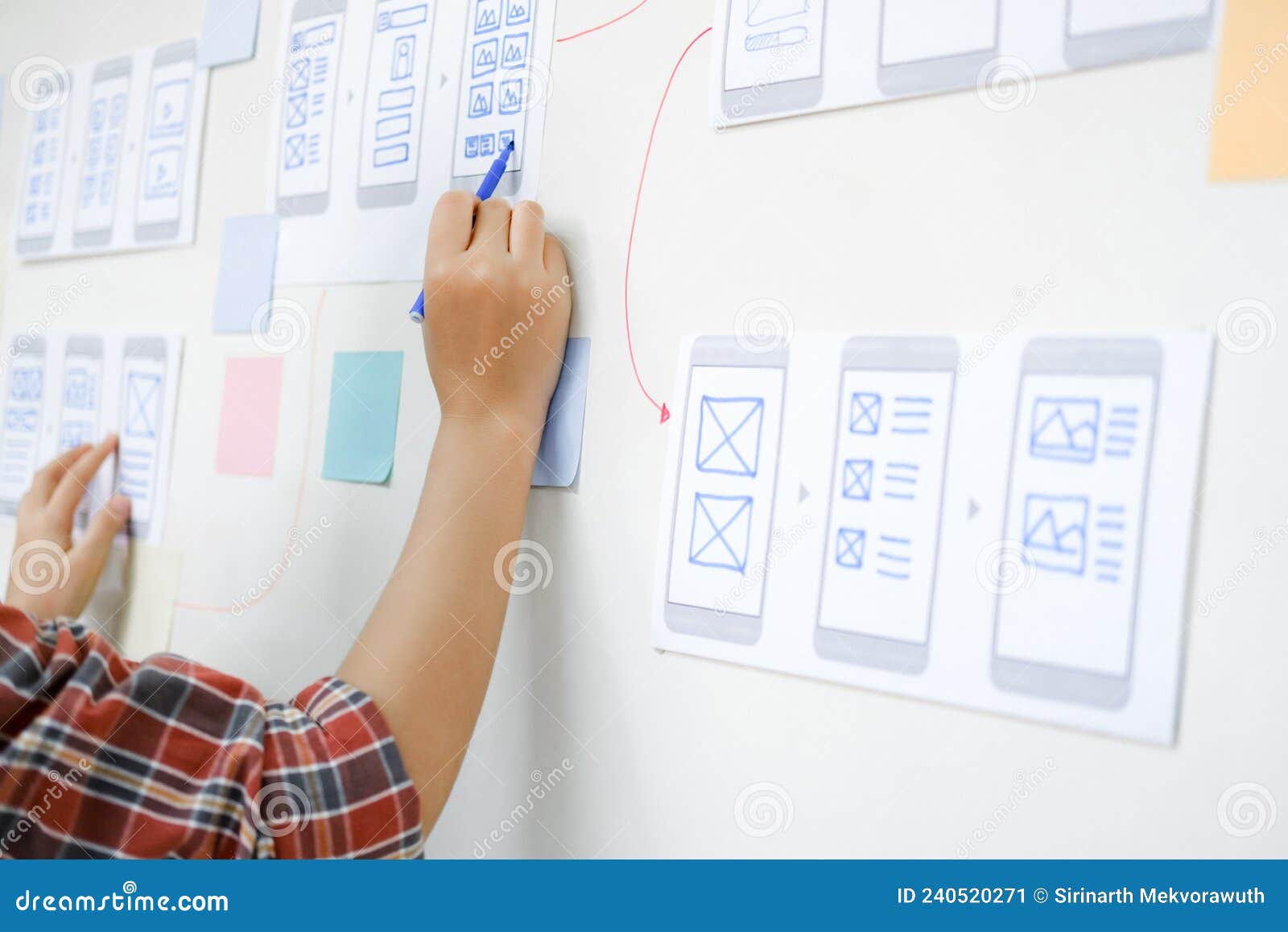 UX UI and Programming Development Technology. Stock Image - Image of ...