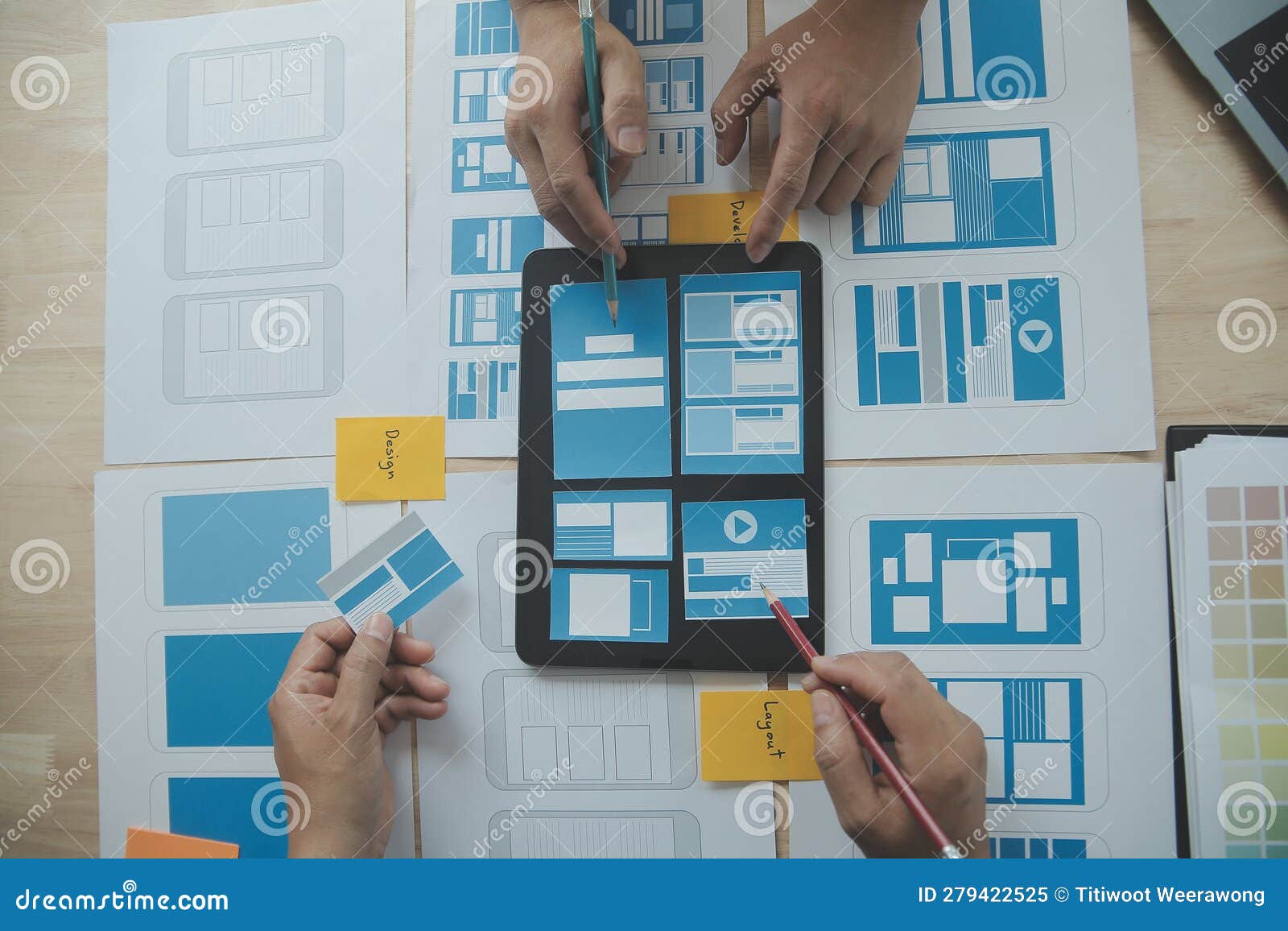 UX UI and Programming Development Technology Stock Image - Image of notebook, monitor: 279422525