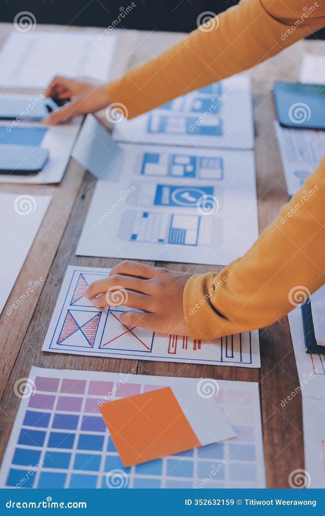 UX UI and Programming Development Technology Stock Image - Image of program, laptop: 352632159
