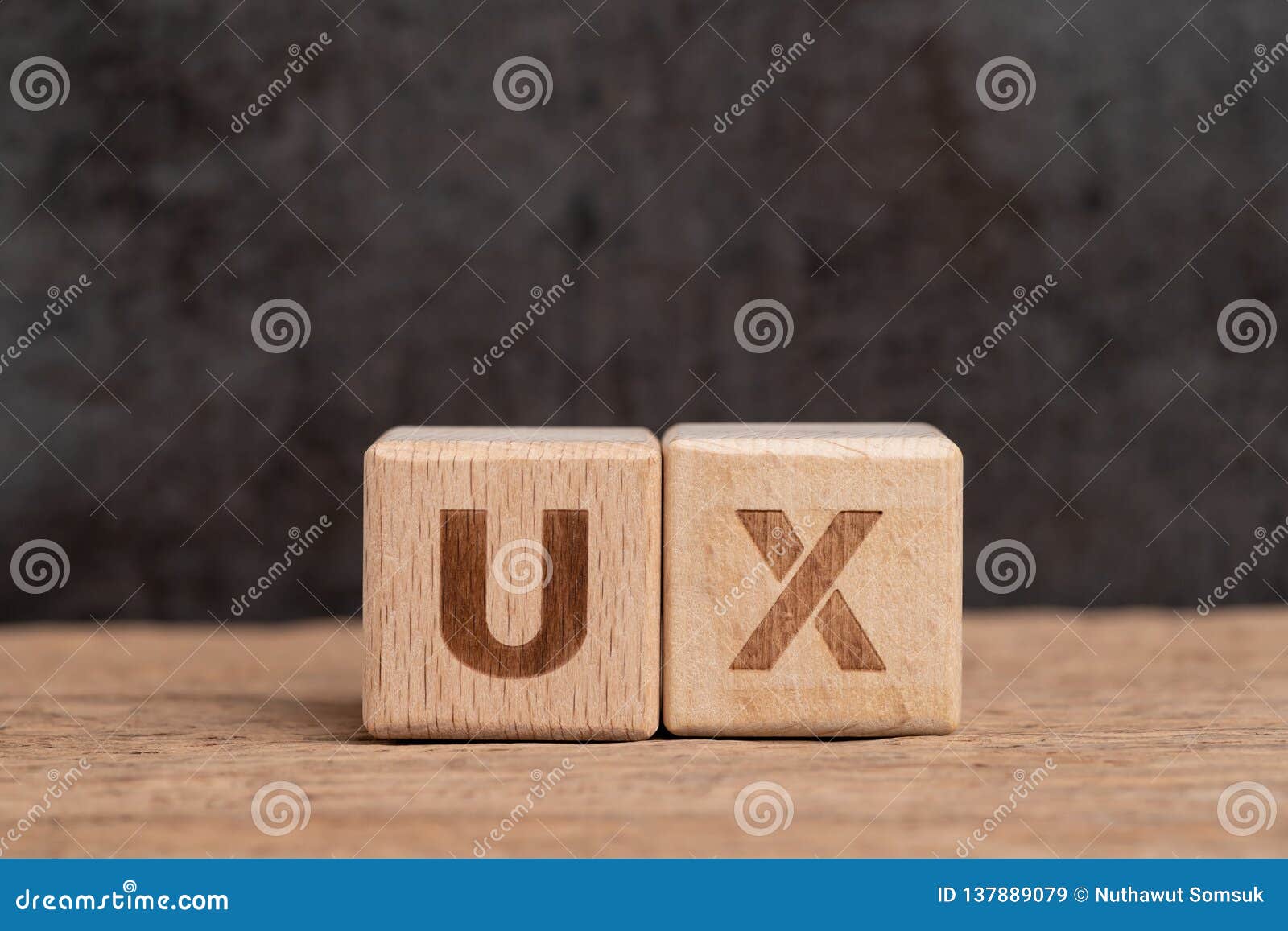 UX User Experience Design In Product And Service Concept, Cube Wooden ... UX User Experience Design In Product And Service Concept, Cube Wooden ...