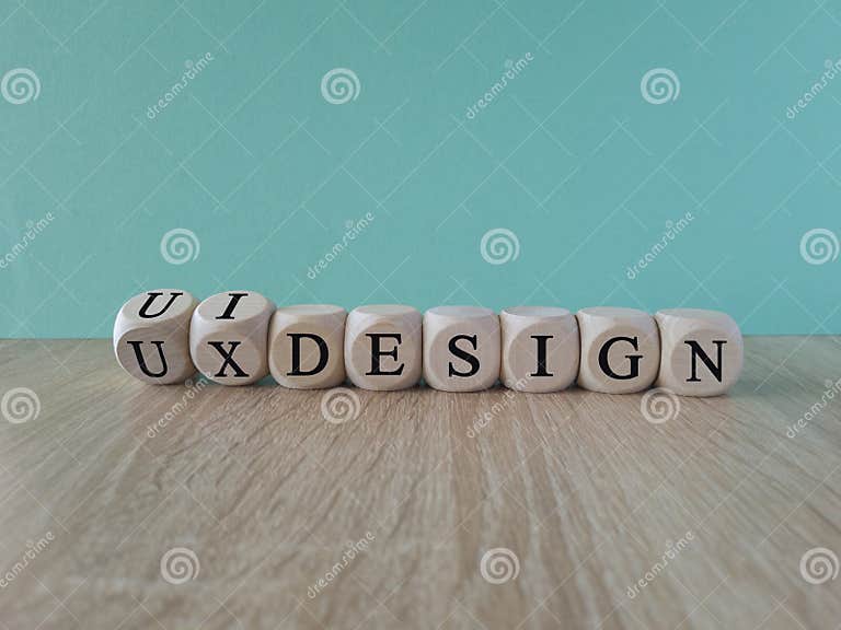 UX User Experience or UI User Interface Design Symbol. Stock Image ...