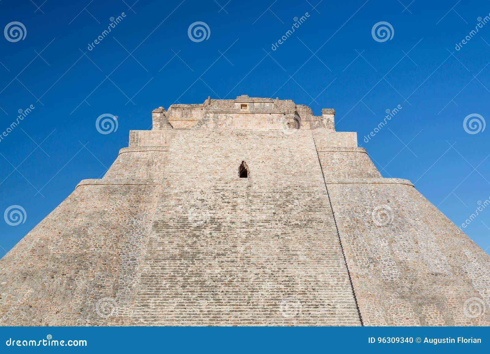 Uxmal, Mexico. Pyramid of the Magician. Stock Photo - Image of ...