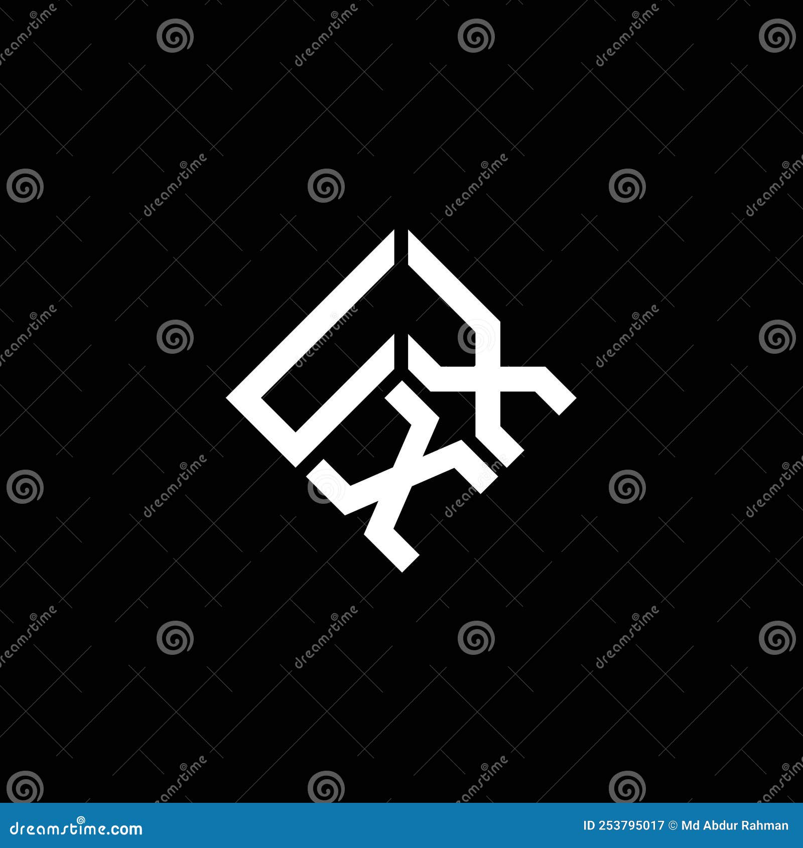 UXX Letter Logo Design on WHITE Background. UXX Creative Initials ...