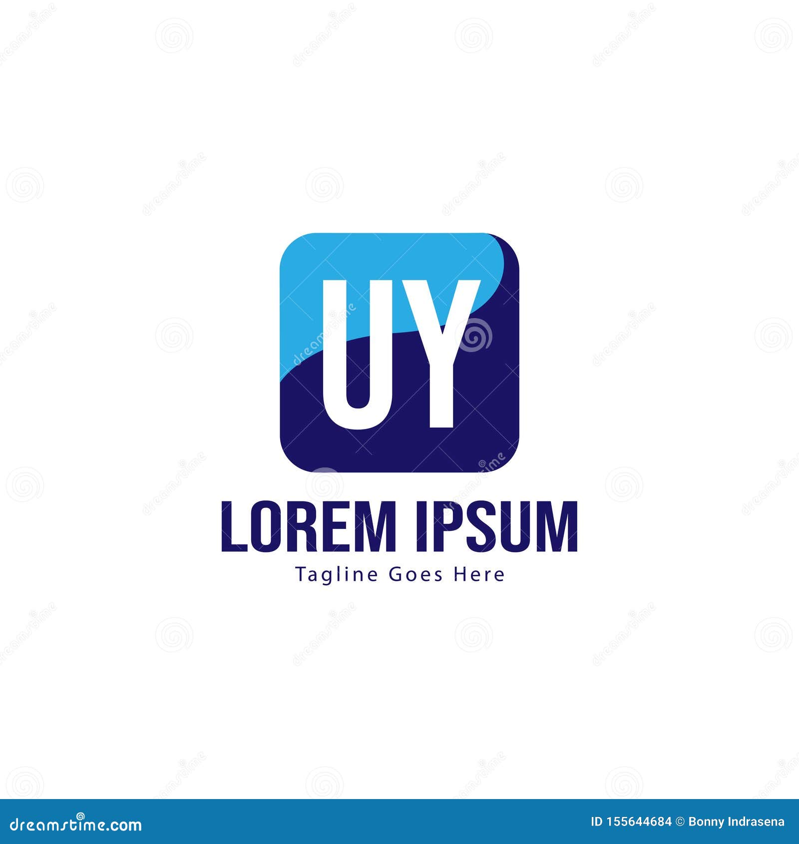 UY Letter Logo Design. Creative Modern UY Letters Icon Illustration ...