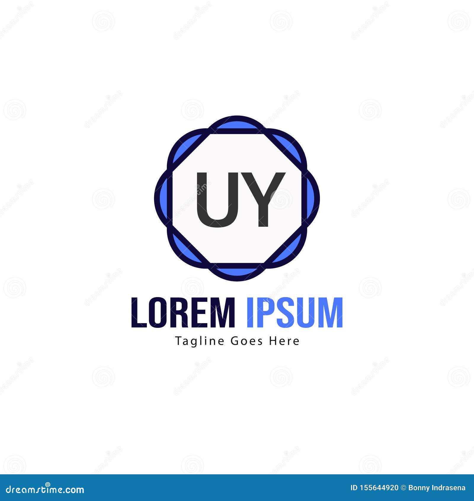 UY Letter Logo Design. Creative Modern UY Letters Icon Illustration ...