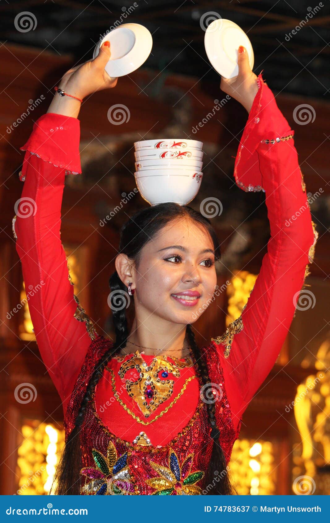 Uyghur dancer editorial photography. Image of tatar, blue - 74783637