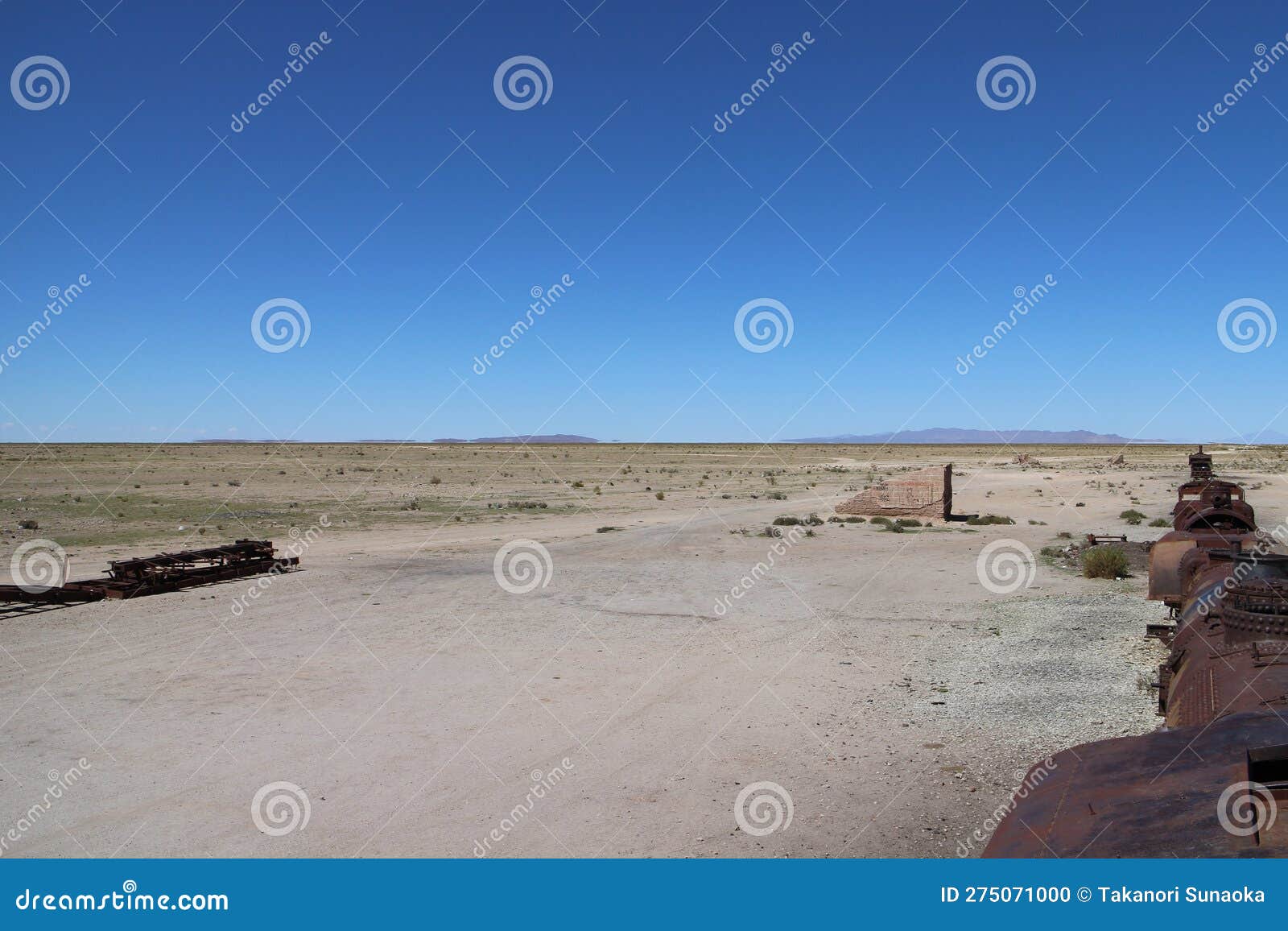 Uyuni Train Graveyard (old Ruins) in Bolivia Stock Photo - Image of ...