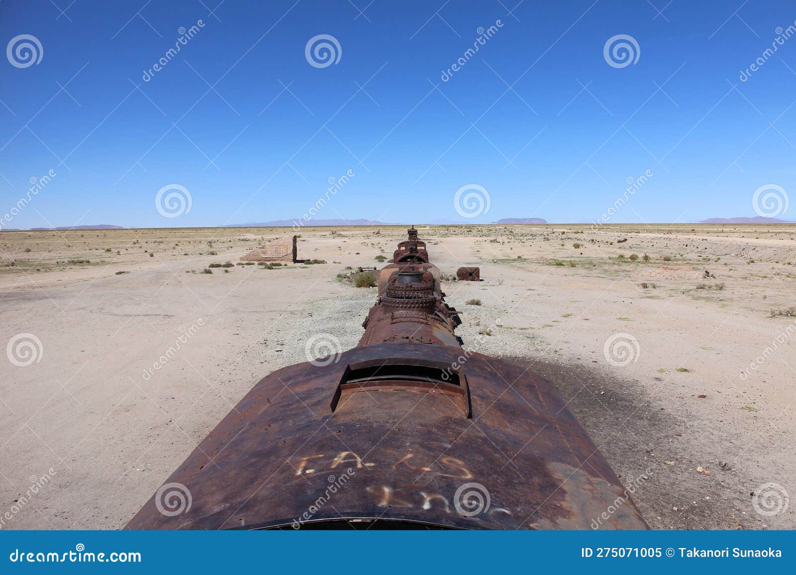 Uyuni Train Graveyard (old Ruins) in Bolivia Stock Image - Image of ...