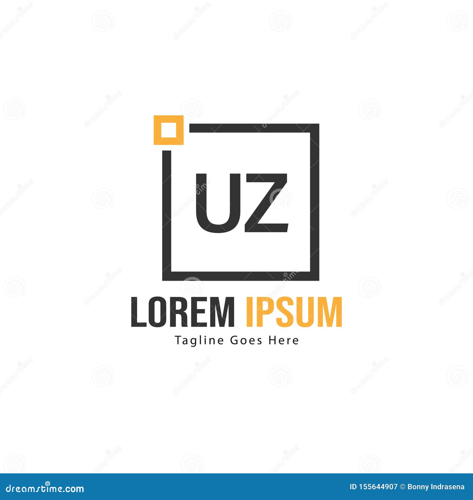 UZ Letter Logo Design. Creative Modern UZ Letters Icon Illustration ...