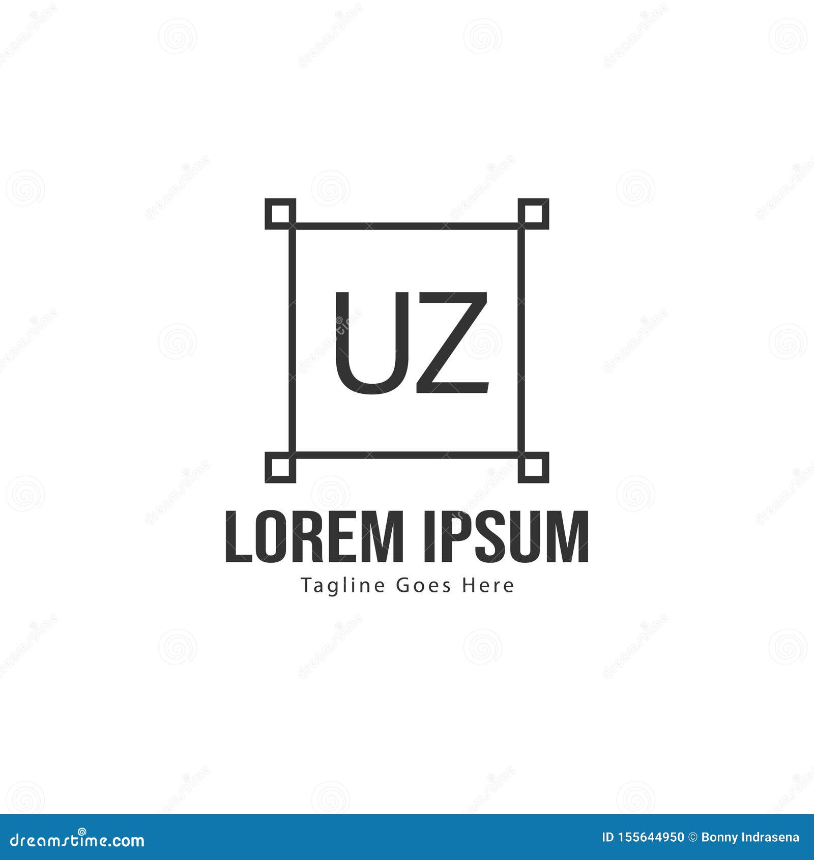 UZ Letter Logo Design. Creative Modern UZ Letters Icon Illustration ...