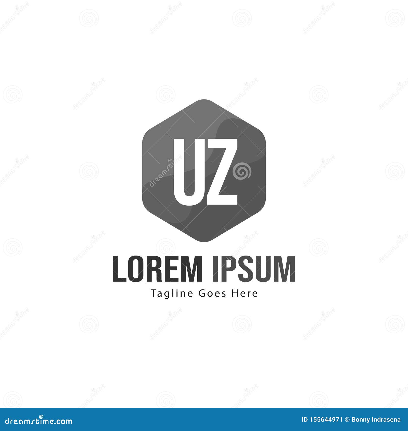 UZ Letter Logo Design. Creative Modern UZ Letters Icon Illustration ...