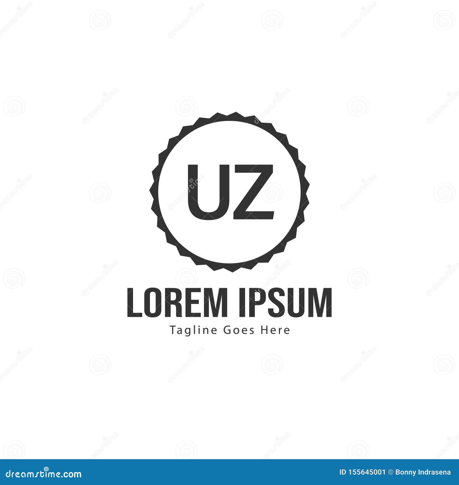 UZ Letter Logo Design. Creative Modern UZ Letters Icon Illustration ...