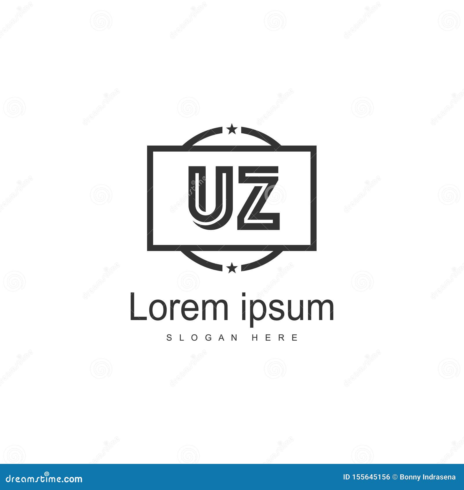 UZ Letter Logo Design. Creative Modern UZ Letters Icon Illustration ...
