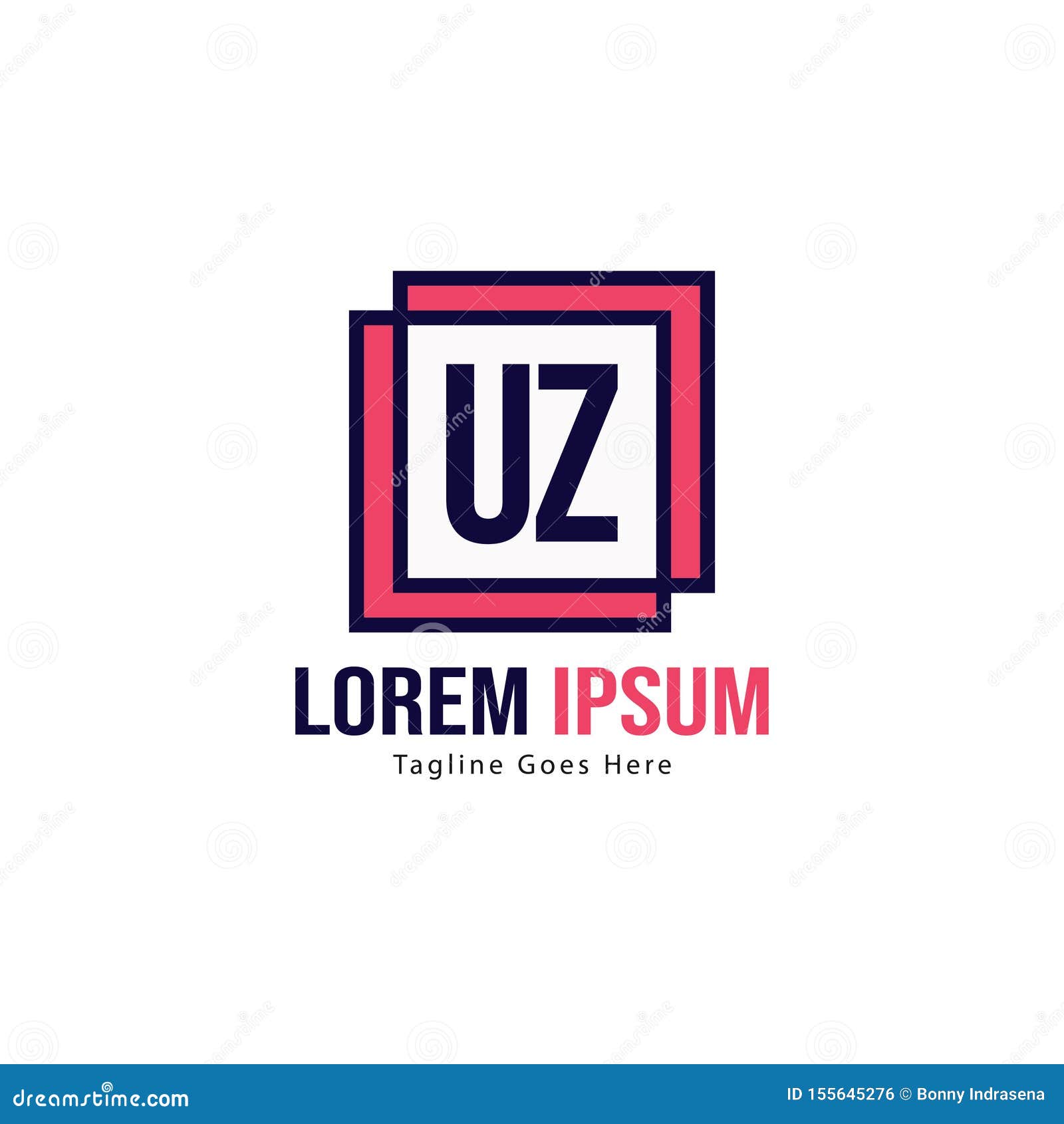 UZ Letter Logo Design. Creative Modern UZ Letters Icon Illustration ...