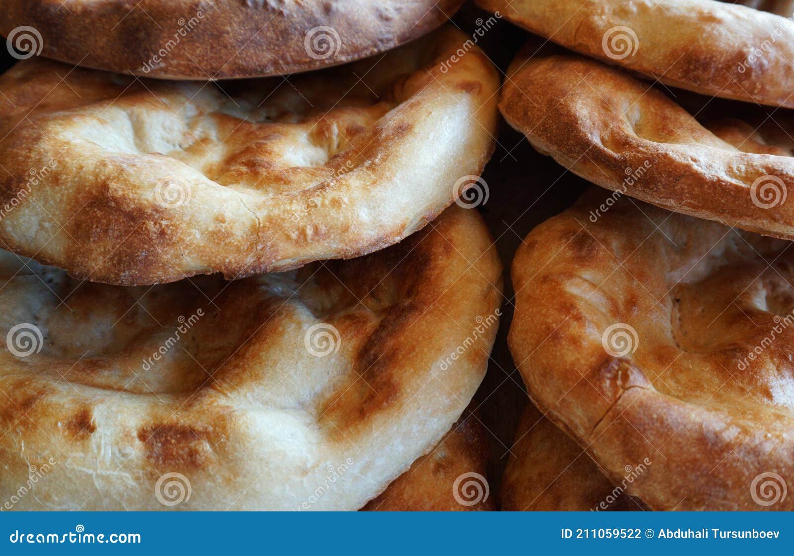 Uzbek bread stock photo. Image of freshness, culinary - 211059522