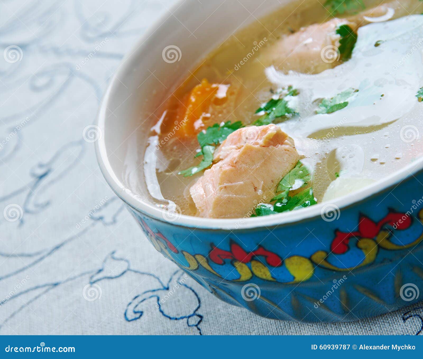 Uzbek fish soup stock image. Image of fish, shourpa, chili - 60939787